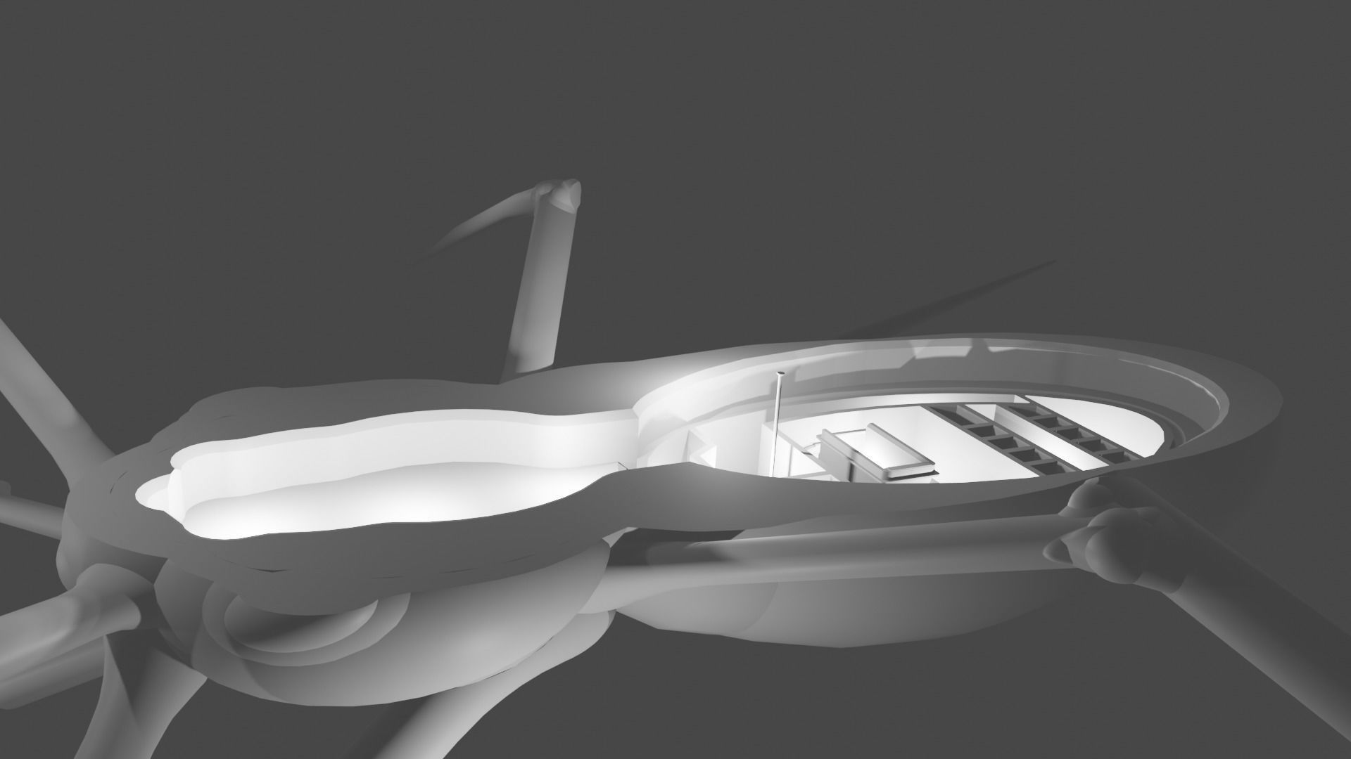 CS2-092023 Spelljammer Nightspider Ship with Internal Gameboard 3D model 3D printable | CGTrader