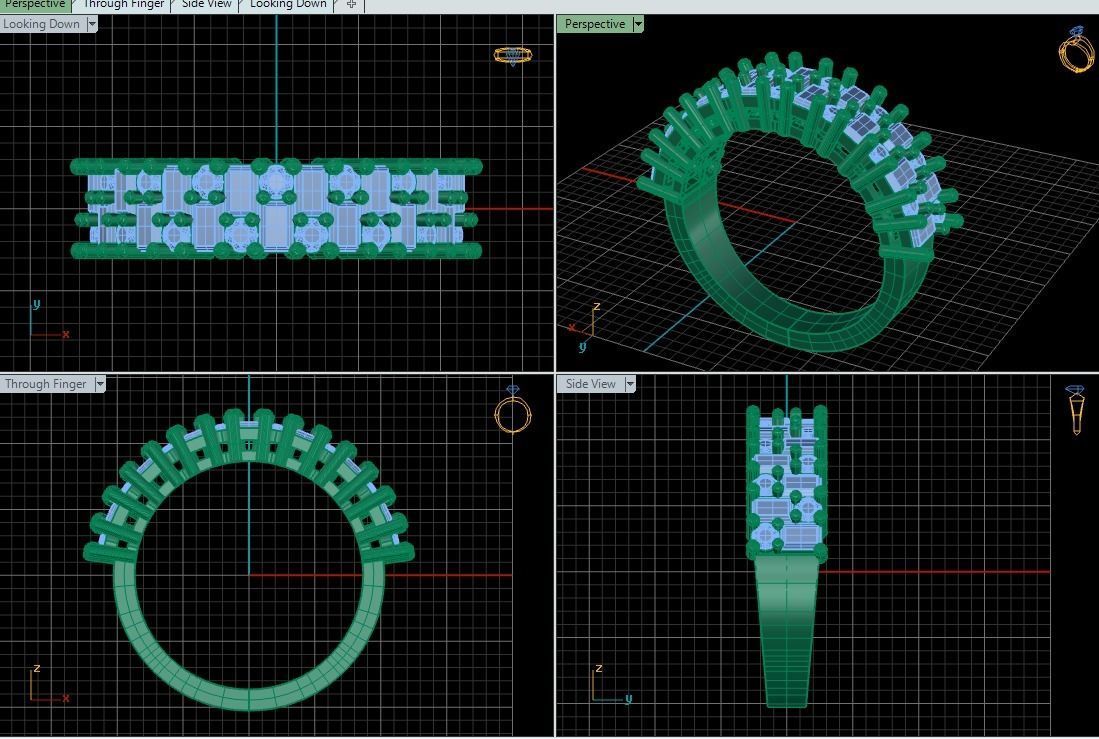 Engagement Ring Design In Gemvision Matrix free 3D model 3D printable ...