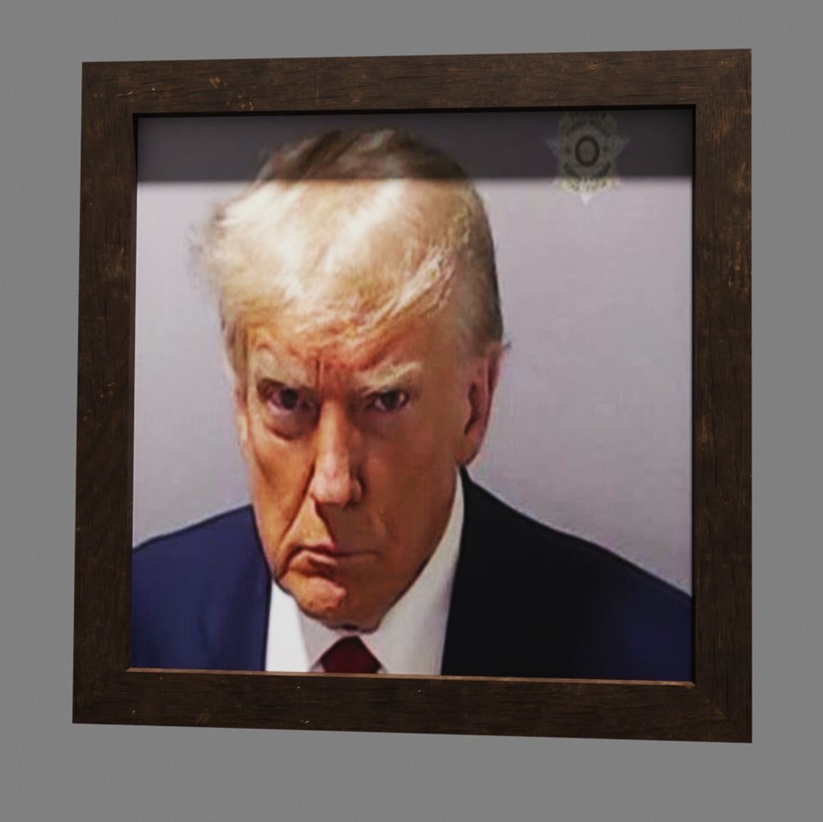 3D model Donald Trump Mugshot Wall Picture VR / AR / low-poly | CGTrader