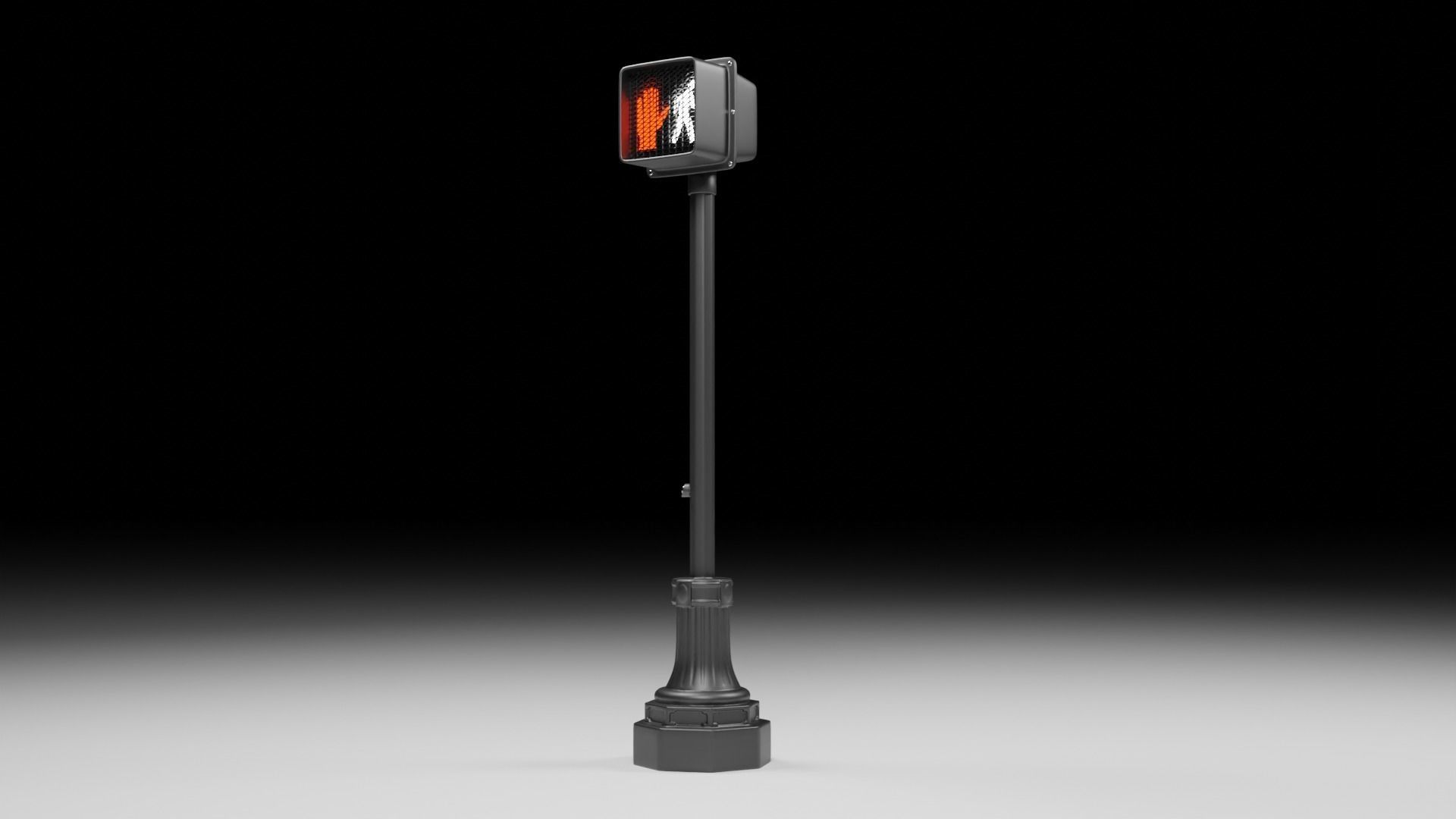 City Downtown Crosswalk Lights 3D model | CGTrader