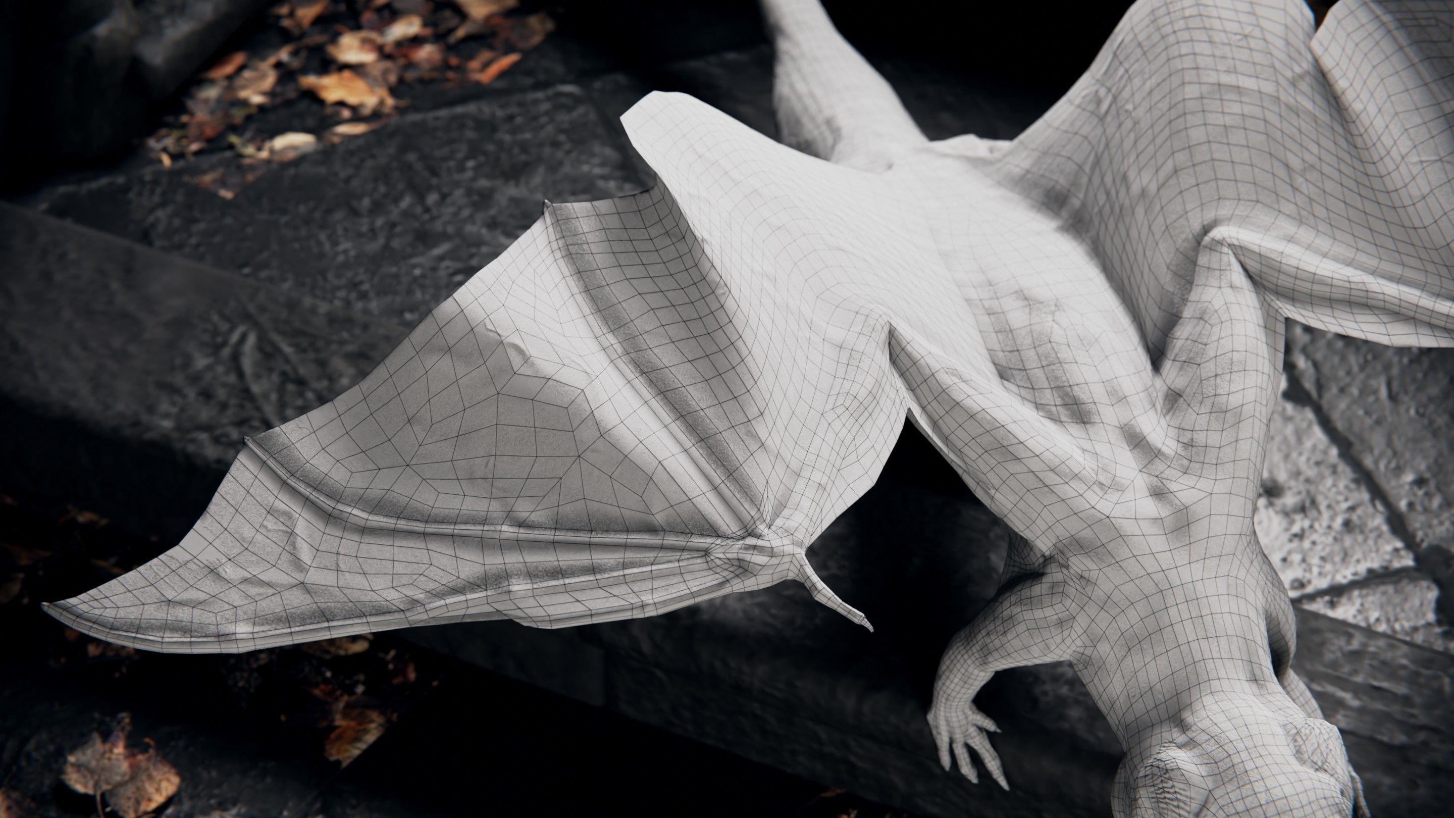 3D model dragon monster creature - the rasher VR / AR / low-poly | CGTrader