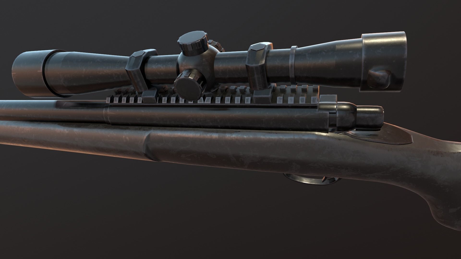 3D model M24 Gun VR / AR / low-poly | CGTrader