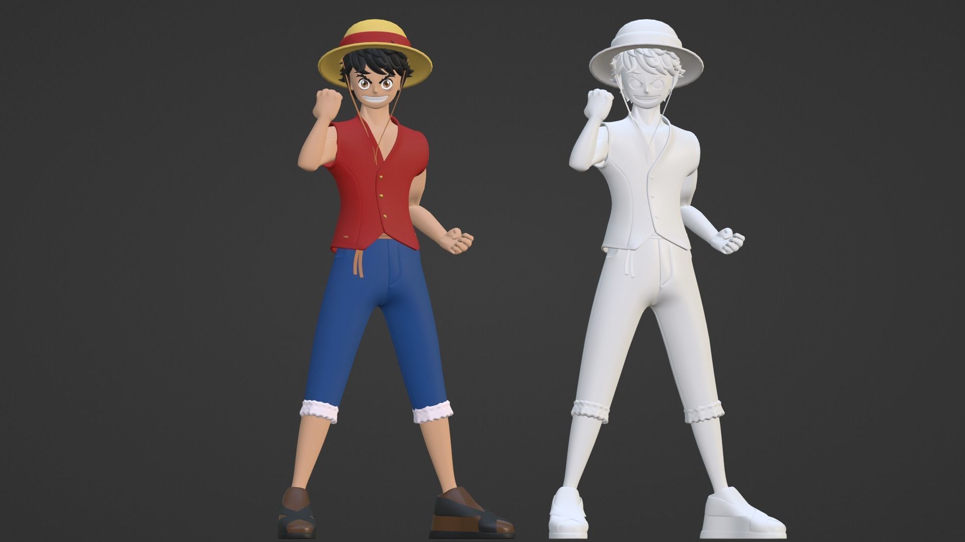Luffy - One Piece Netflix Live Action 3D model rigged | CGTrader