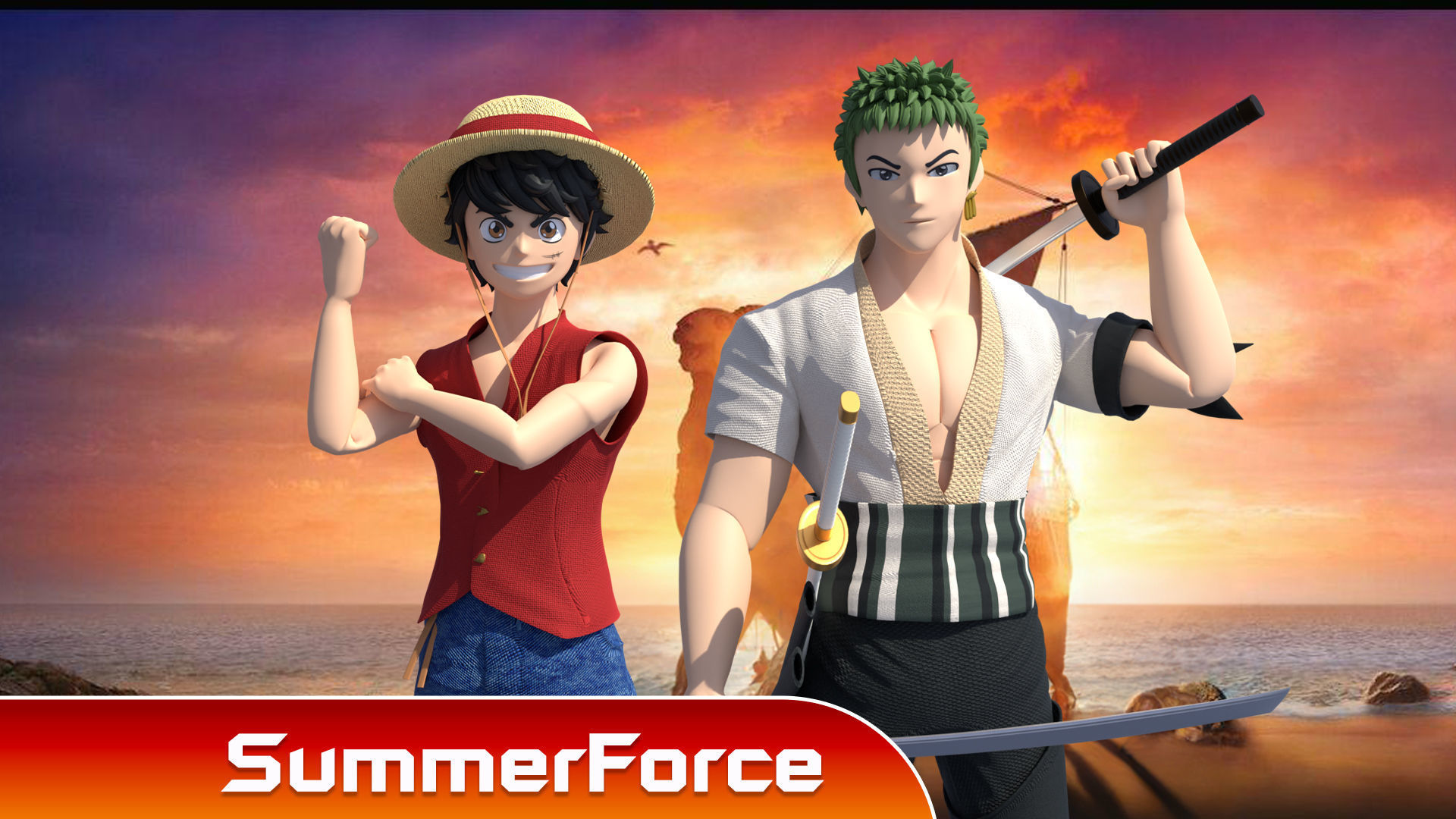 Luffy - One Piece Netflix Live Action 3D model rigged | CGTrader