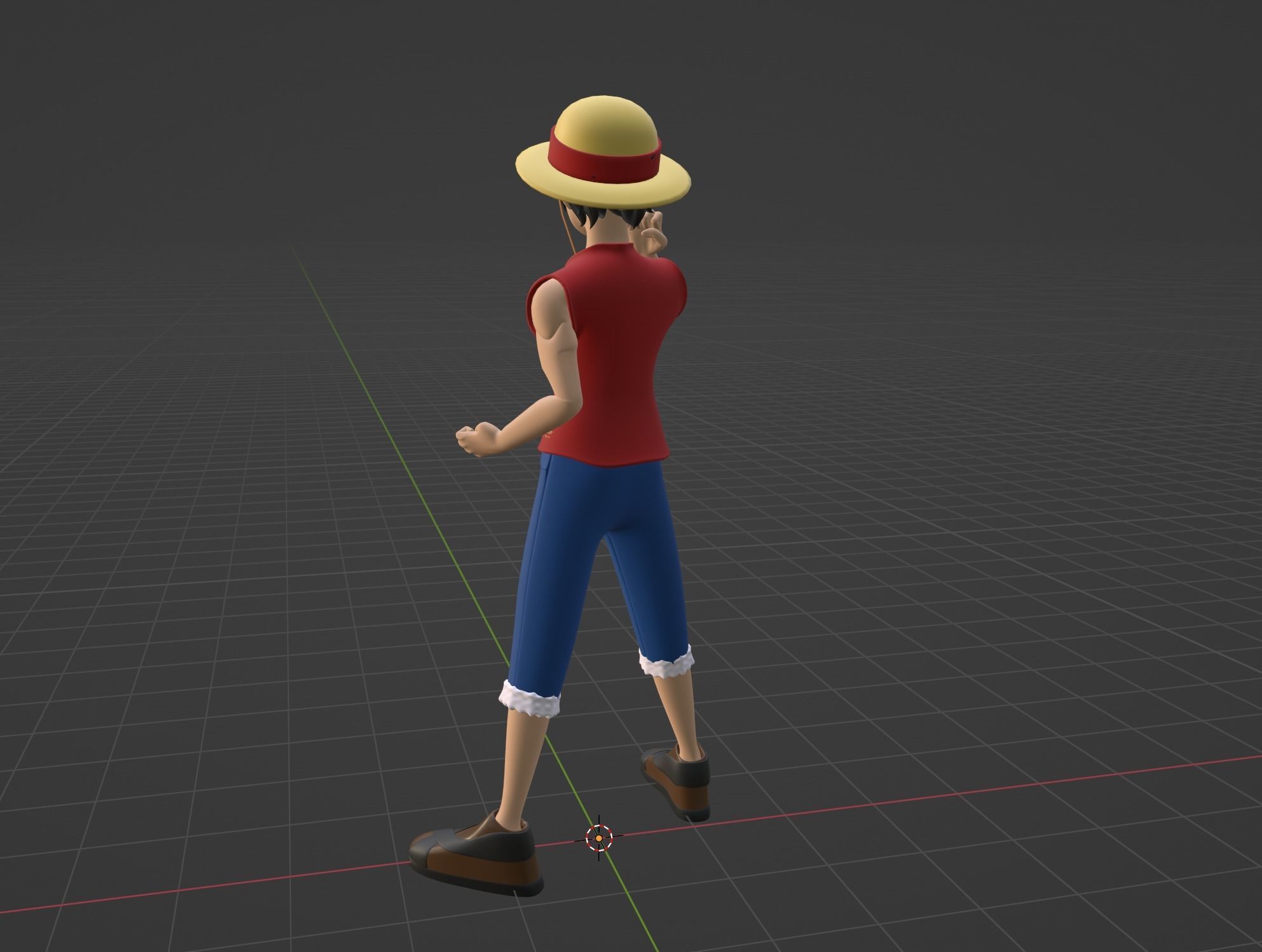 Luffy - One Piece Netflix Live Action 3D model rigged | CGTrader