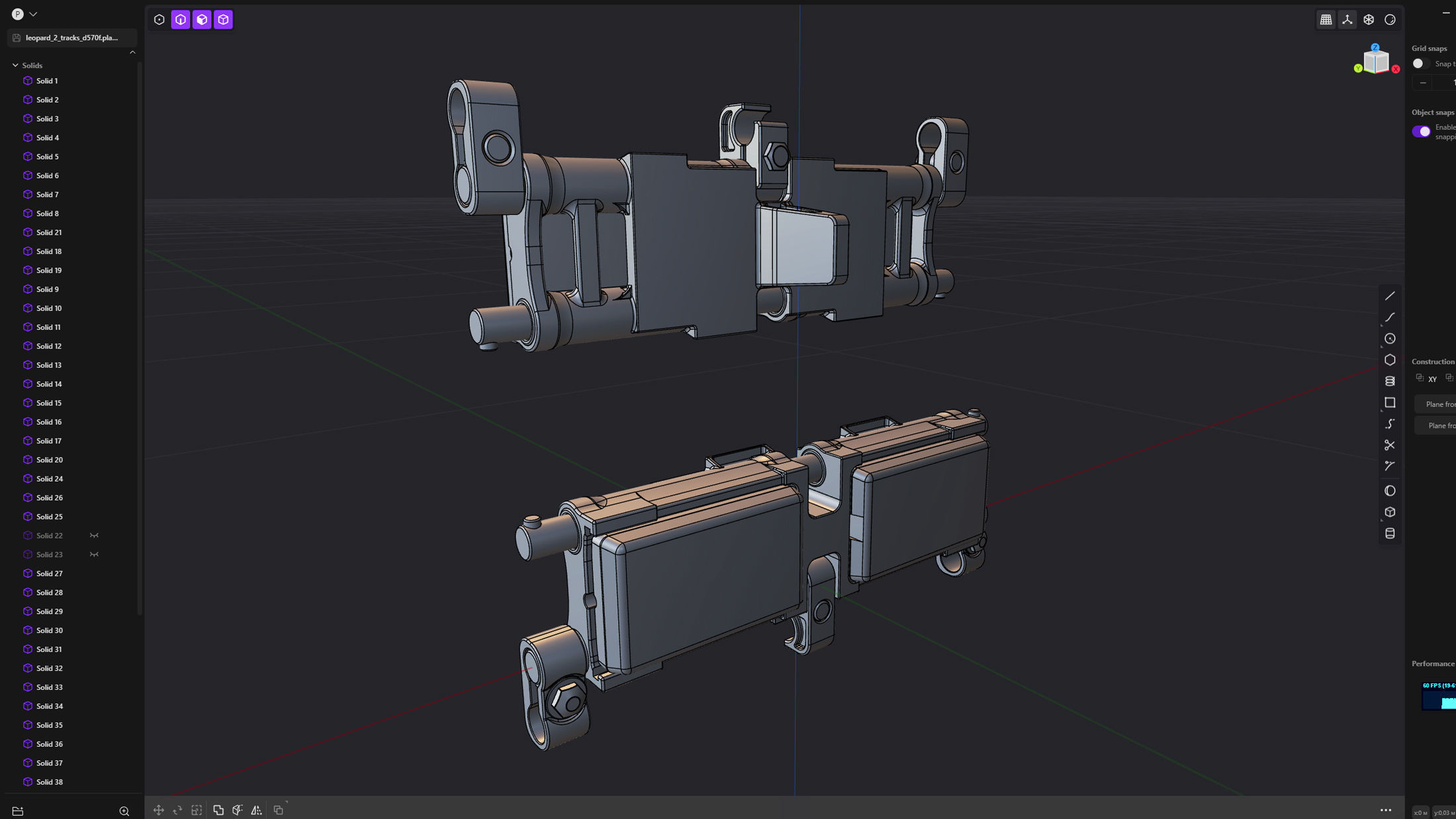 3D model Leopard 2 Tank Tracks D570FT VR / AR / low-poly | CGTrader