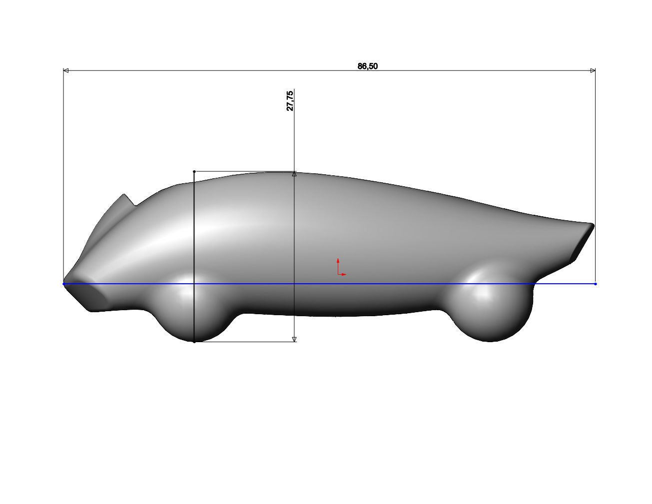Miniature vehicle automotive speed sculpture N012 3D model 3D printable ...