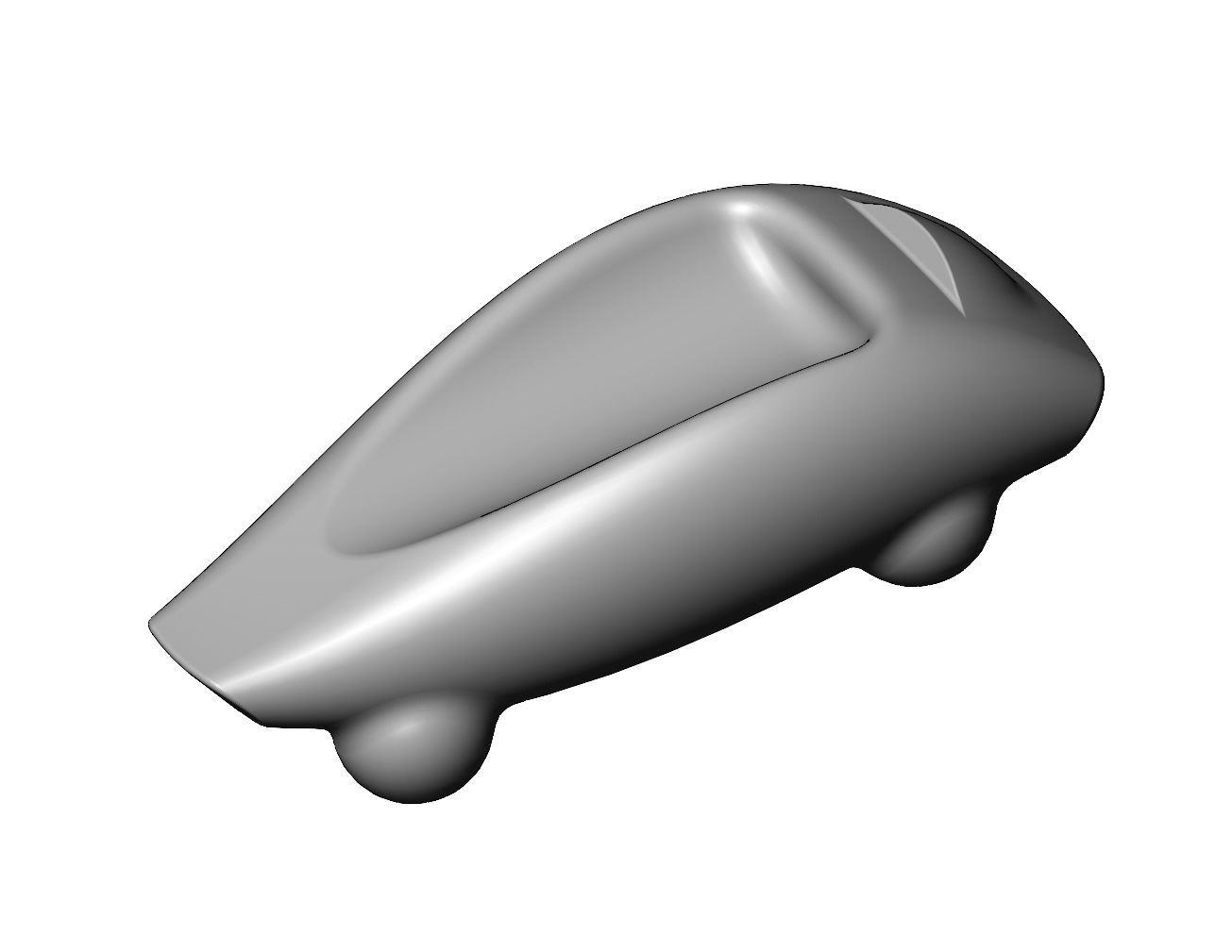 Miniature vehicle automotive speed sculpture N012 3D model 3D printable ...