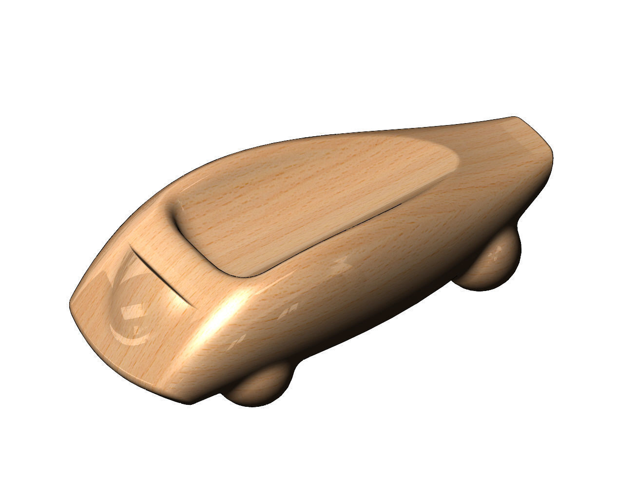 Miniature vehicle automotive speed sculpture N012 3D model 3D printable ...