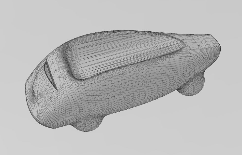 Miniature vehicle automotive speed sculpture N012 3D model 3D printable ...