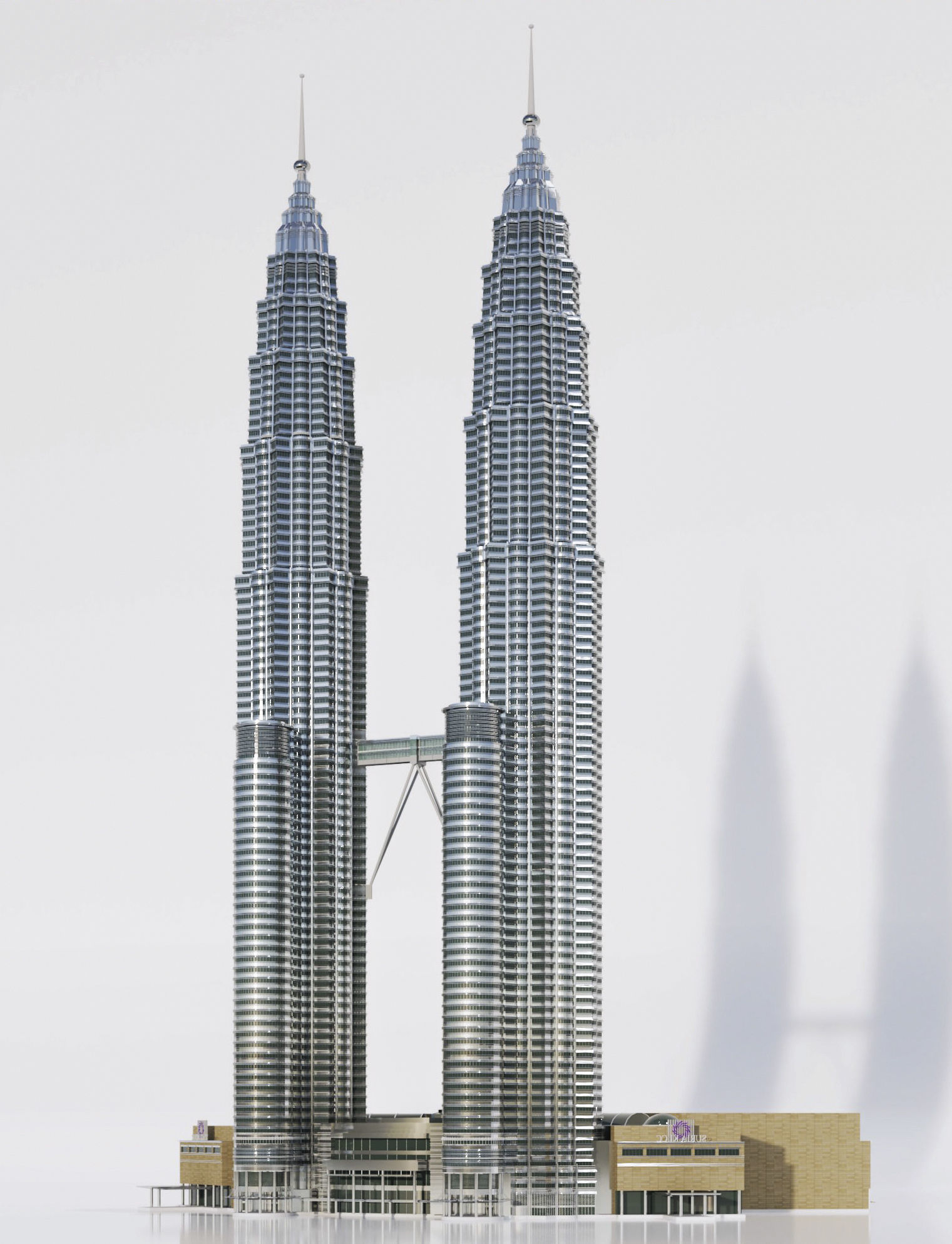 Petronas Towers 3D model 3D model | CGTrader