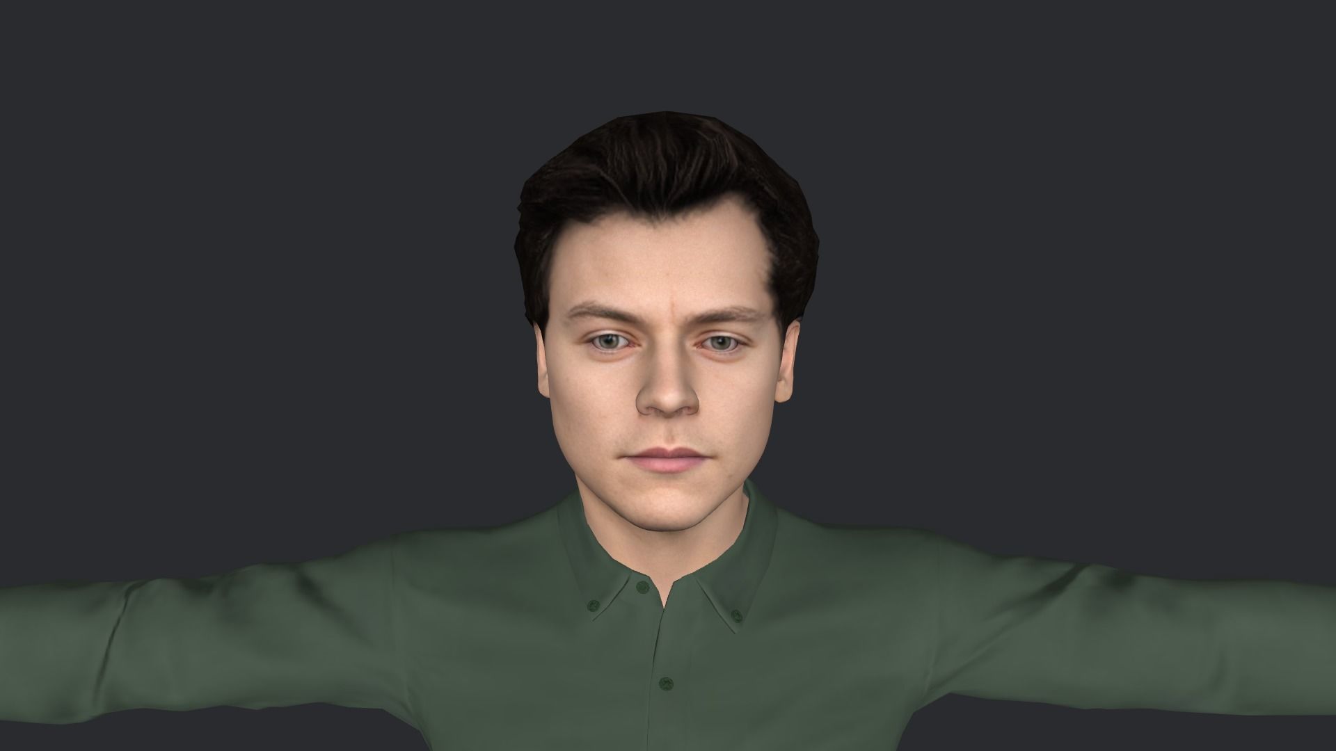 Harry Styles Hyper Realistic Full Body Rigged Character 3D model ...