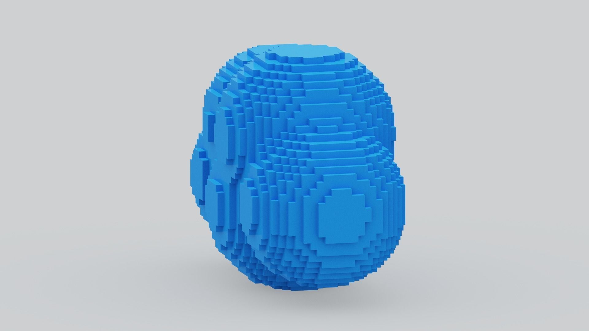 3D model Blue Voxel Cloud VR / AR / low-poly | CGTrader