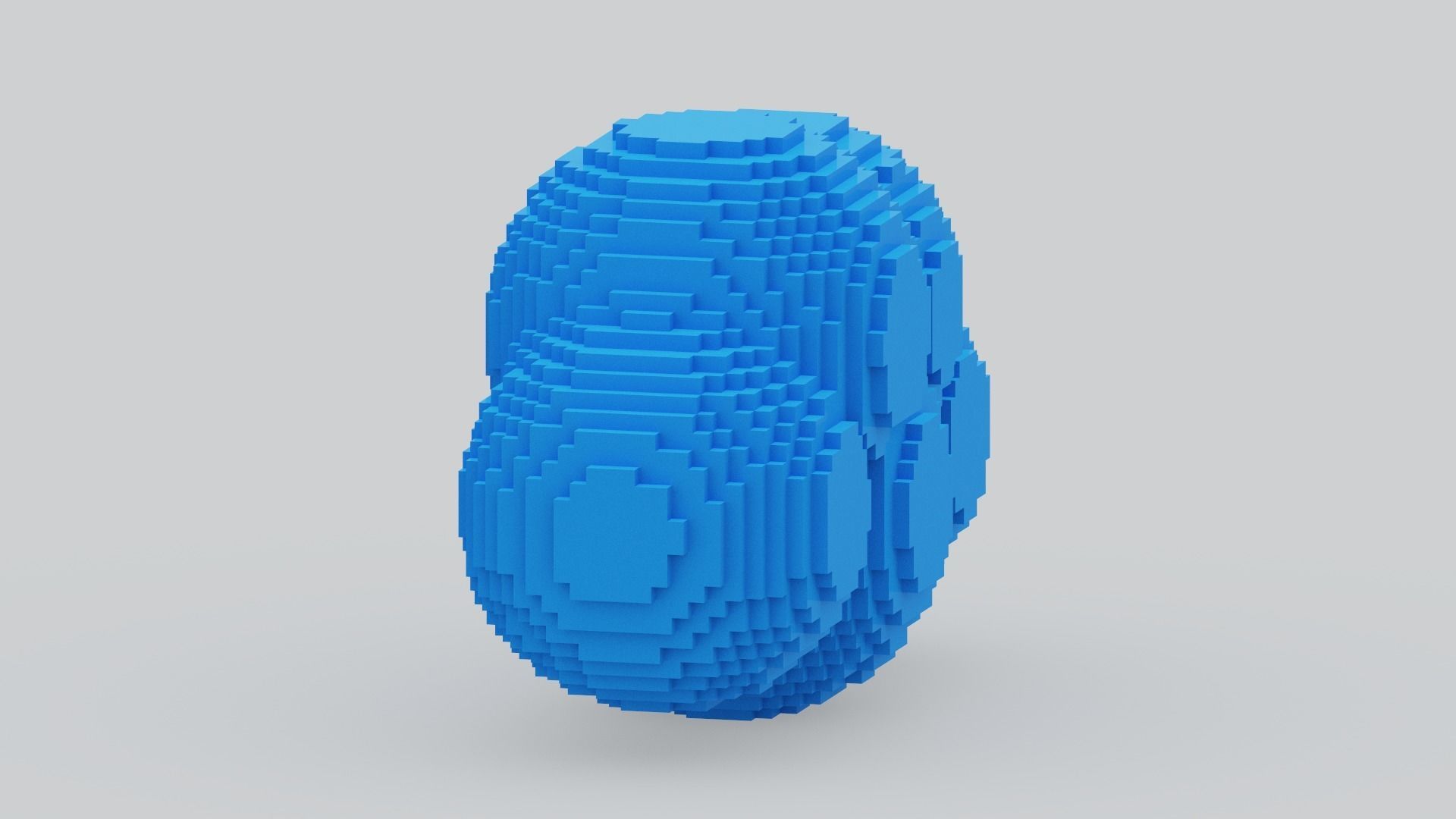 3D model Blue Voxel Cloud VR / AR / low-poly | CGTrader