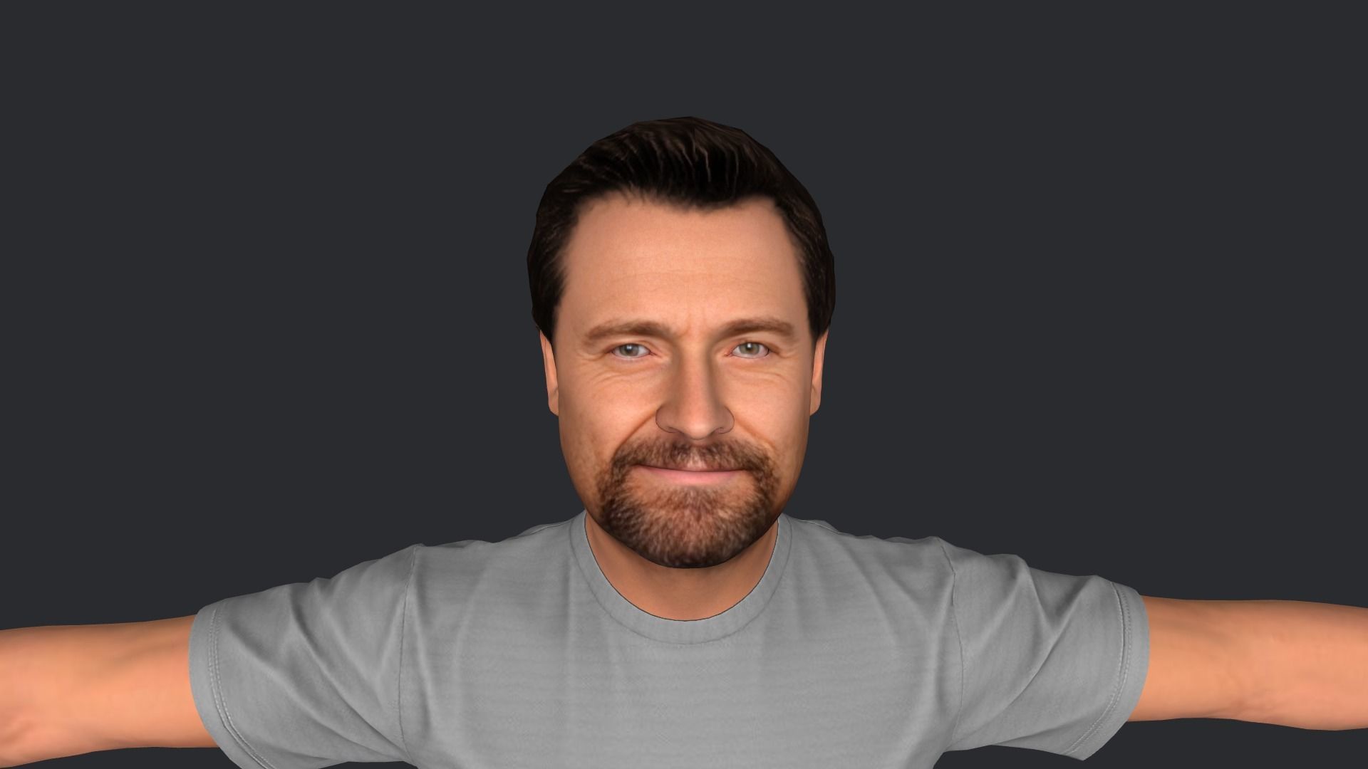 Hugh Jackman Hyper Realistic Full Body Rigged Character 3D model ...