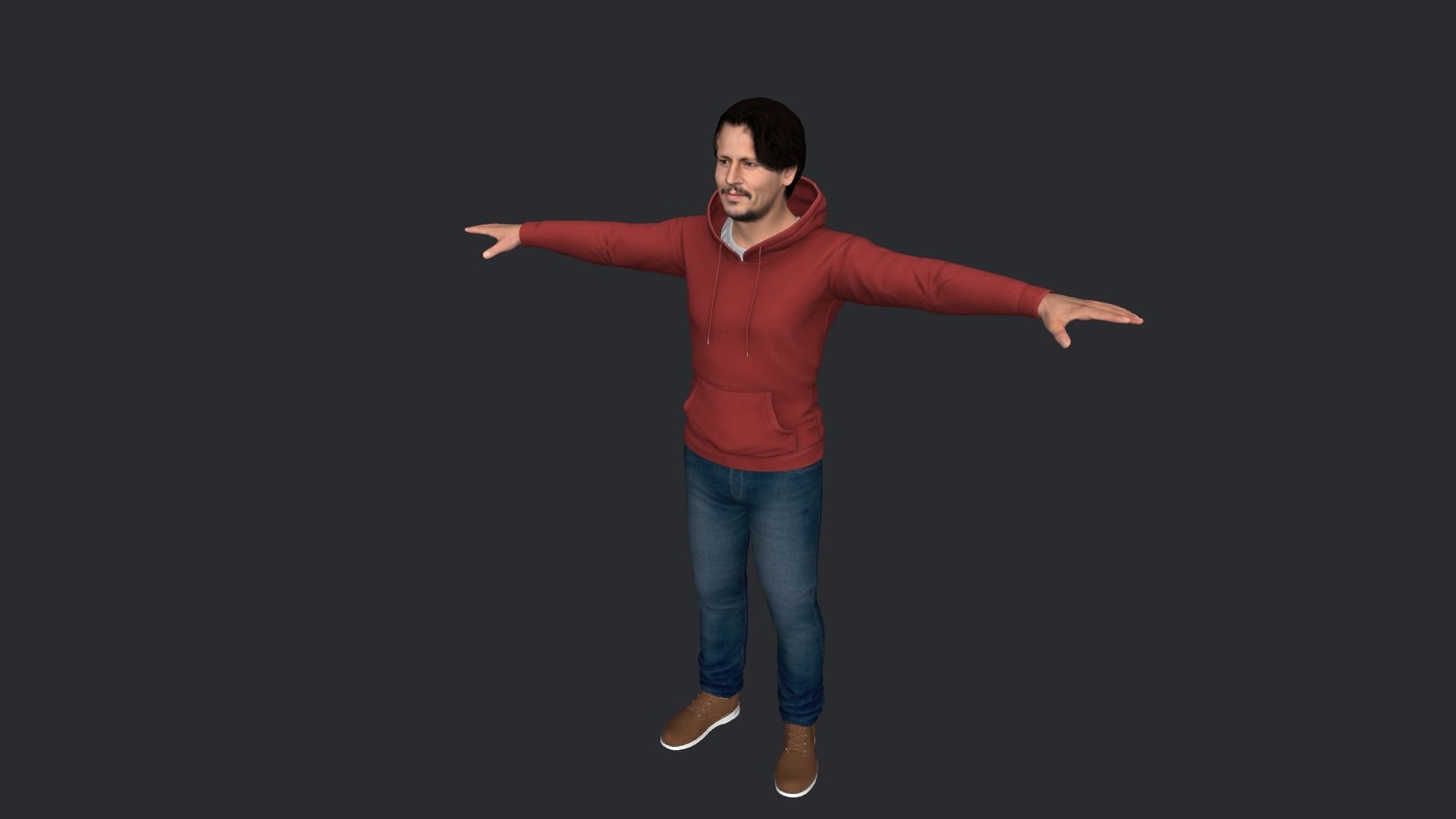 Johnny Depp Hyper Realistic Full Body Rigged Character 3D model ...