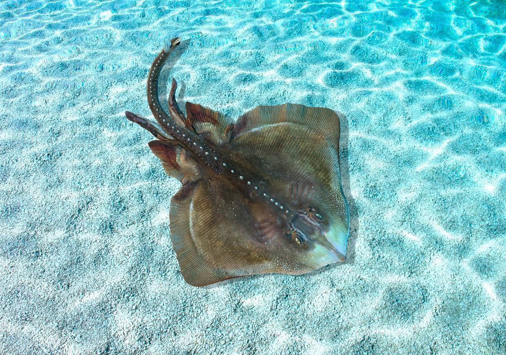 Ray fish deepsea Skate Bathyraja 3D model 3D printable | CGTrader