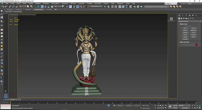 Lord Sri Krishna 3D model | CGTrader
