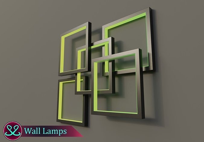 Awesome RGB Wall Lamp Pack Rgb Led Lamps free VR / AR / low-poly 3D ...