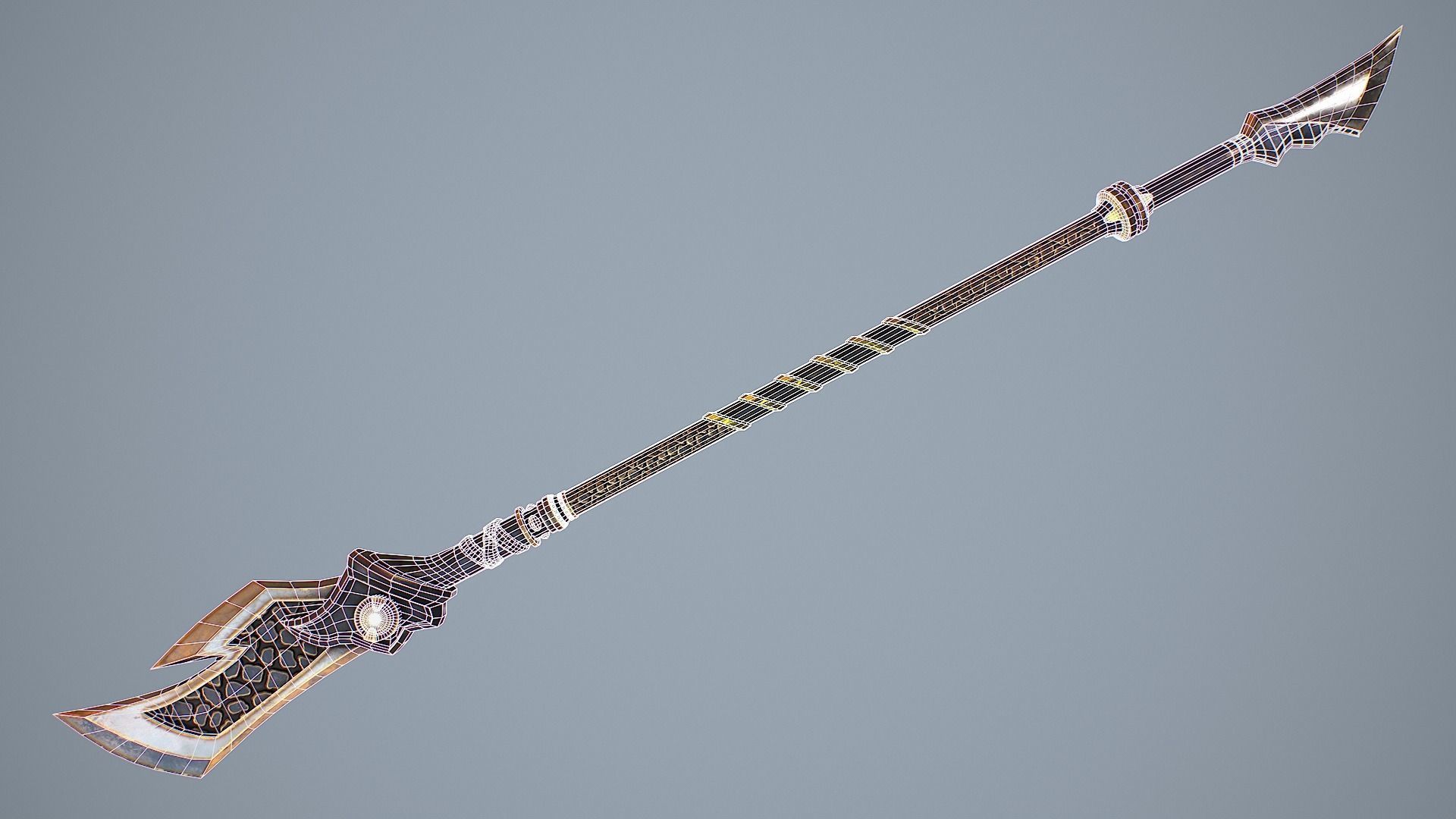 3D model Combat Staff 4 3D Model VR / AR / low-poly | CGTrader