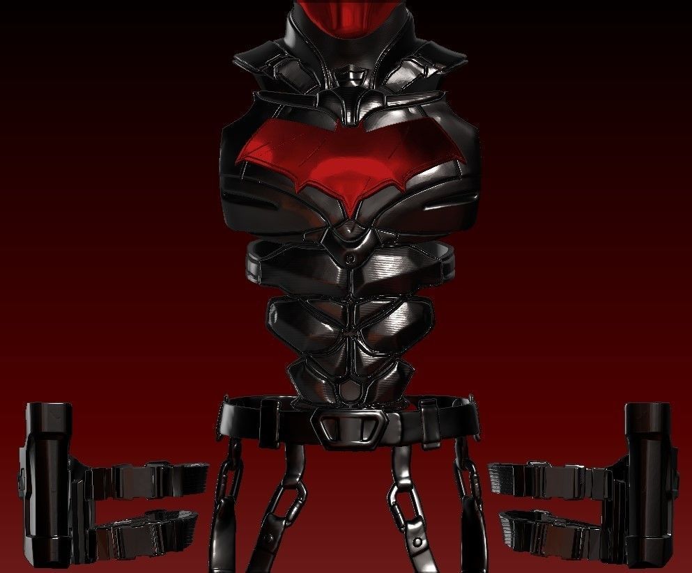 Red Hood Armor - one12 3D model 3D printable | CGTrader
