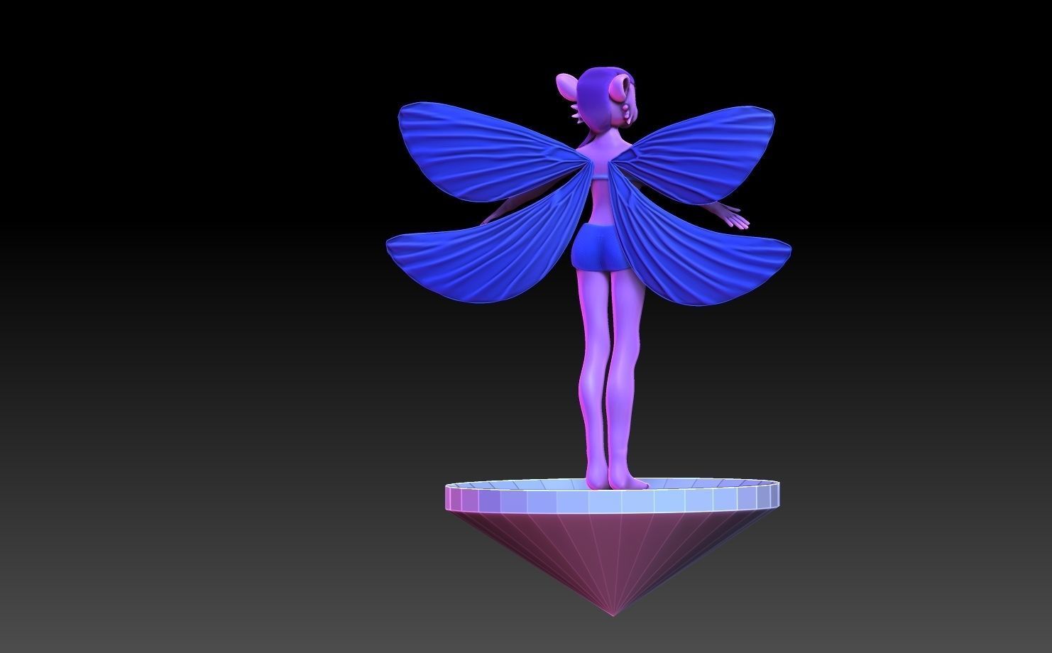 Fairy Pony Creature free 3D model rigged | CGTrader