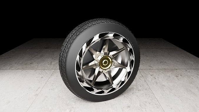 3D model Car Wheel VR / AR / low-poly | CGTrader