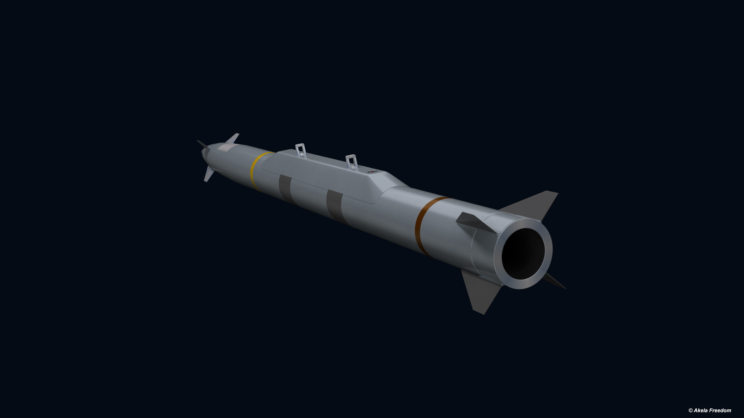 Rampage Missile 3D model animated | CGTrader
