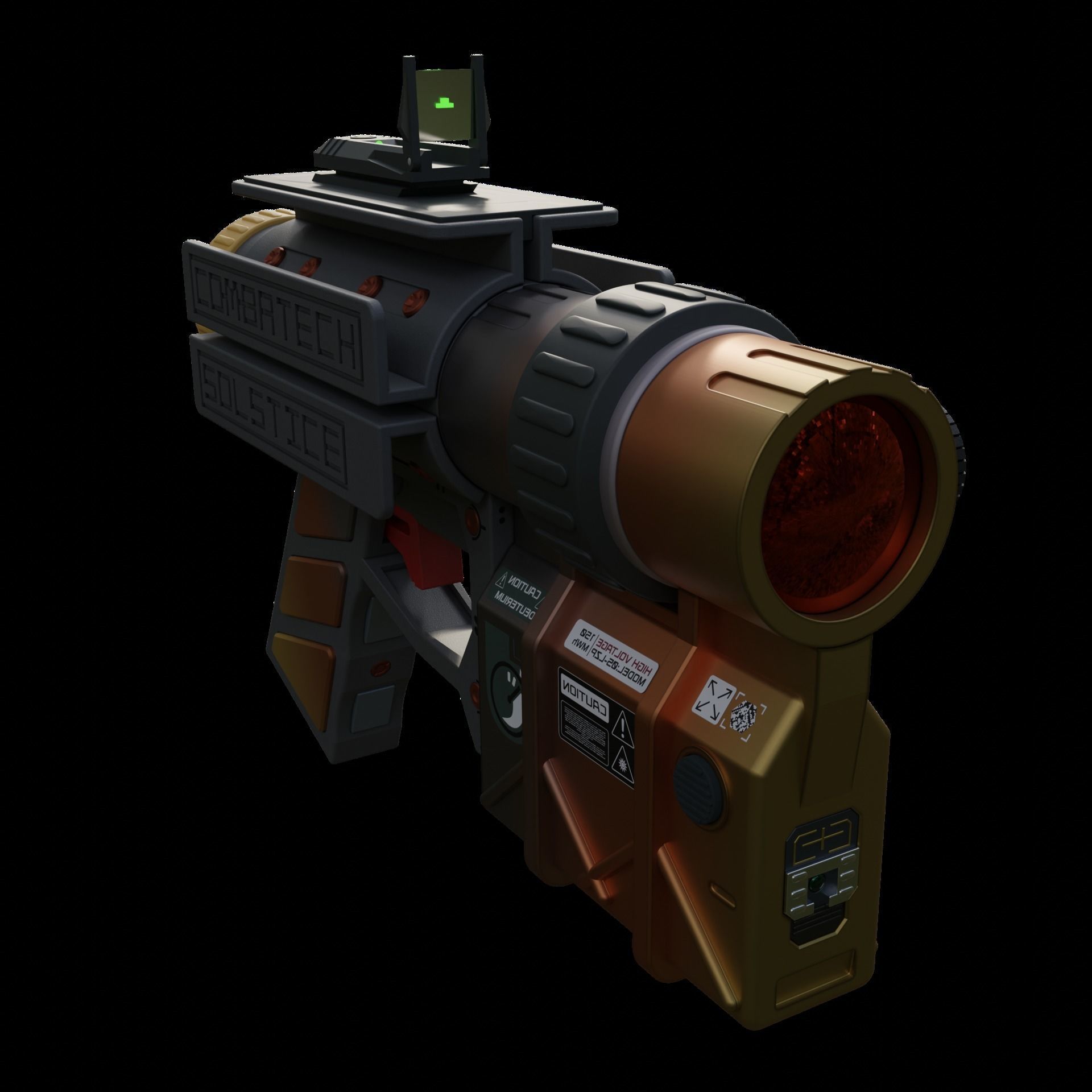 Solstice EMBER LASER PISTOL starfield props cosplay 3D model 3D ...