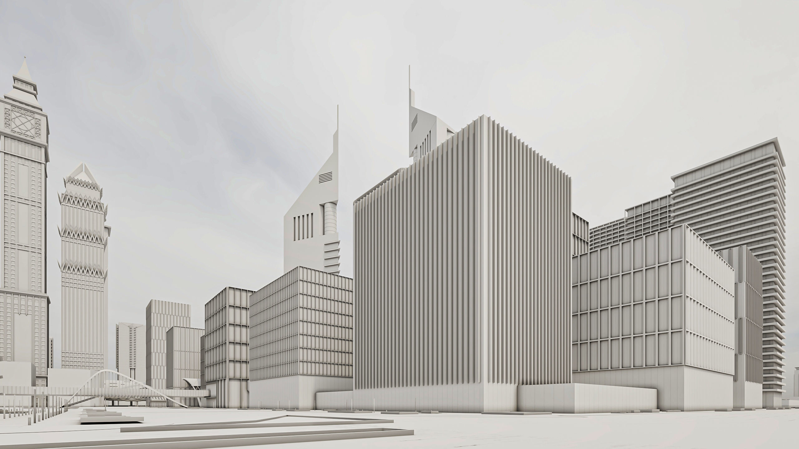 Dubai Jumeirah Emirates Area 3D model | CGTrader