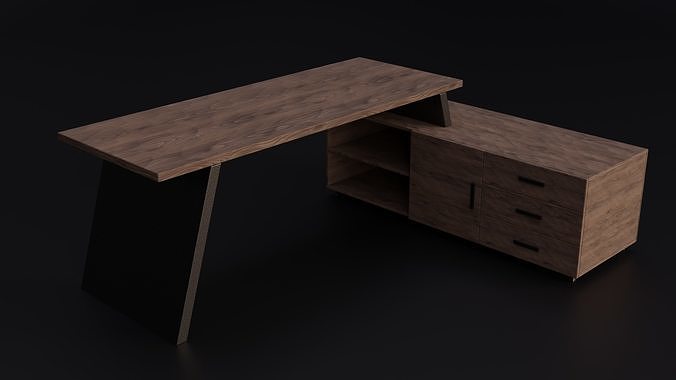Modern Desk Design free 3D model | CGTrader
