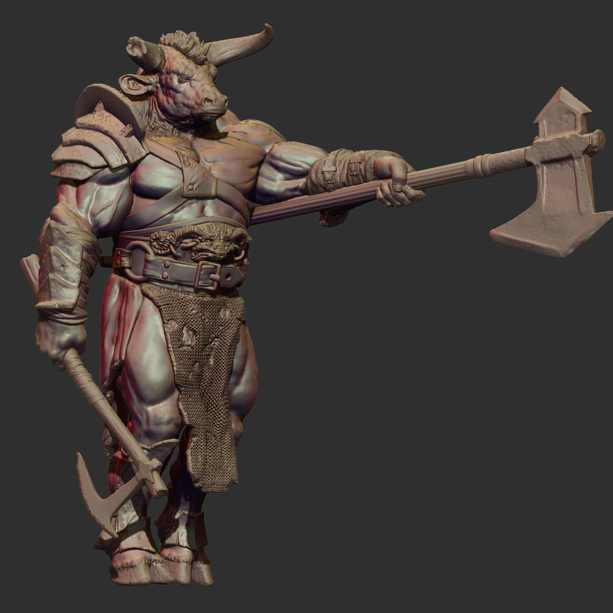 Seven Blades Project - Muzzy The Minotaur 3D 3D model 3D printable ...