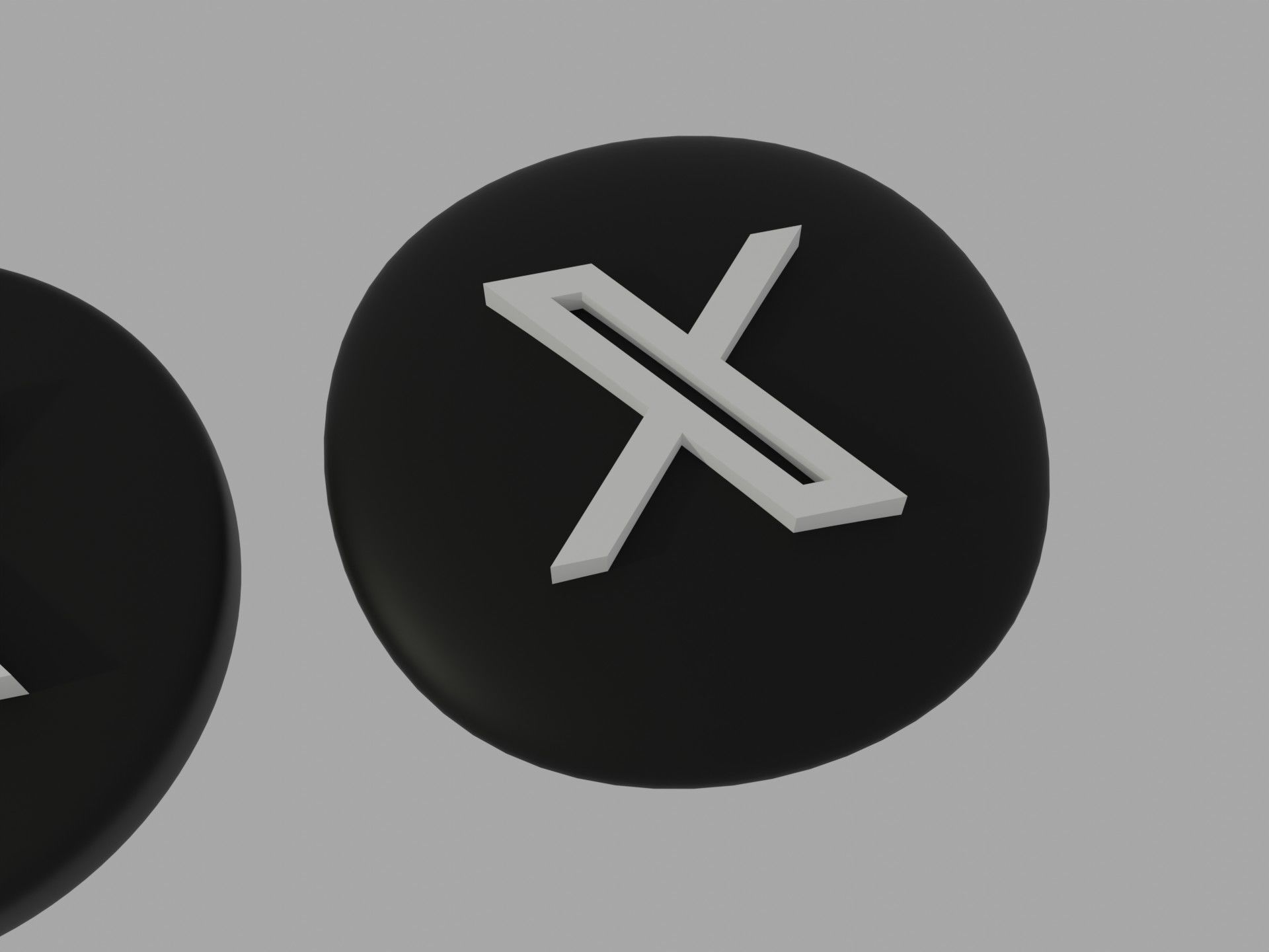 X social media network - Twitter logo 3D model | CGTrader