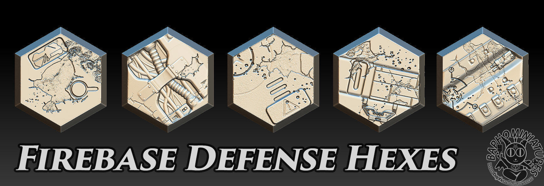Hex Base- Firebase Defense Base 3D model 3D printable | CGTrader