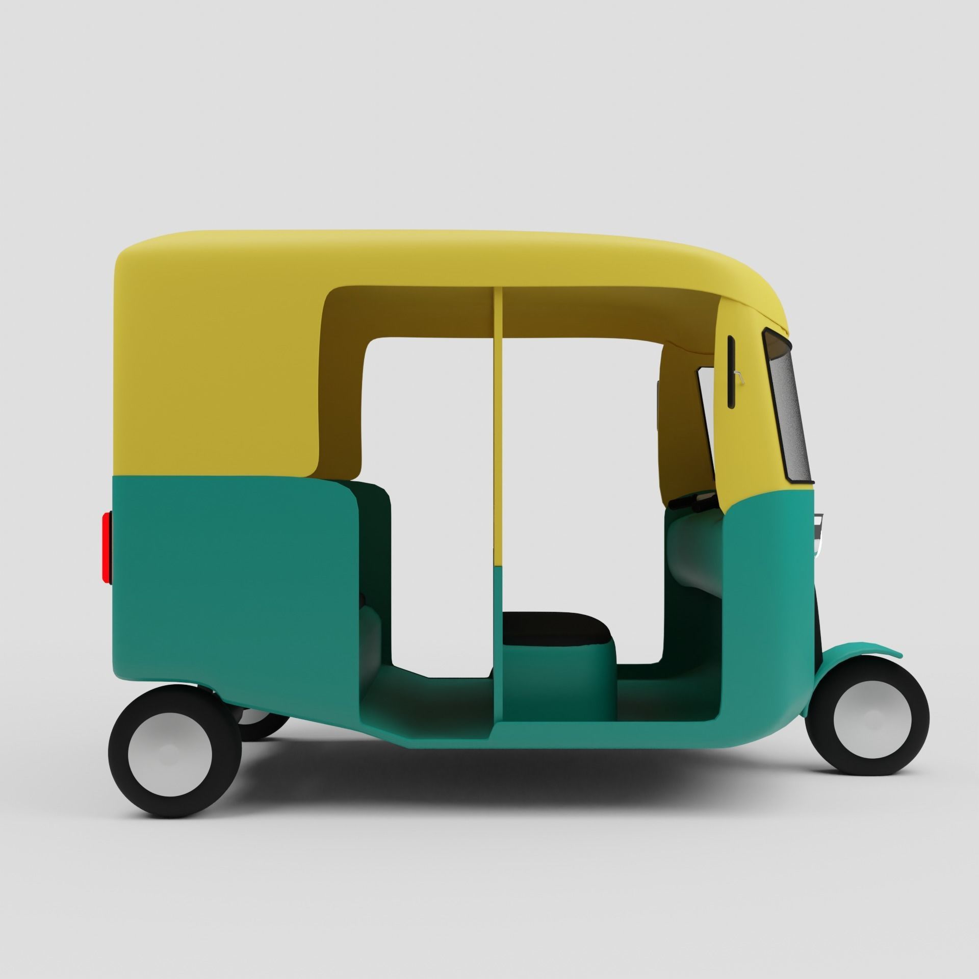 Tuk Tuk or Indian Style Auto Rickshaw Uber Themed 3d Model 3D model ...