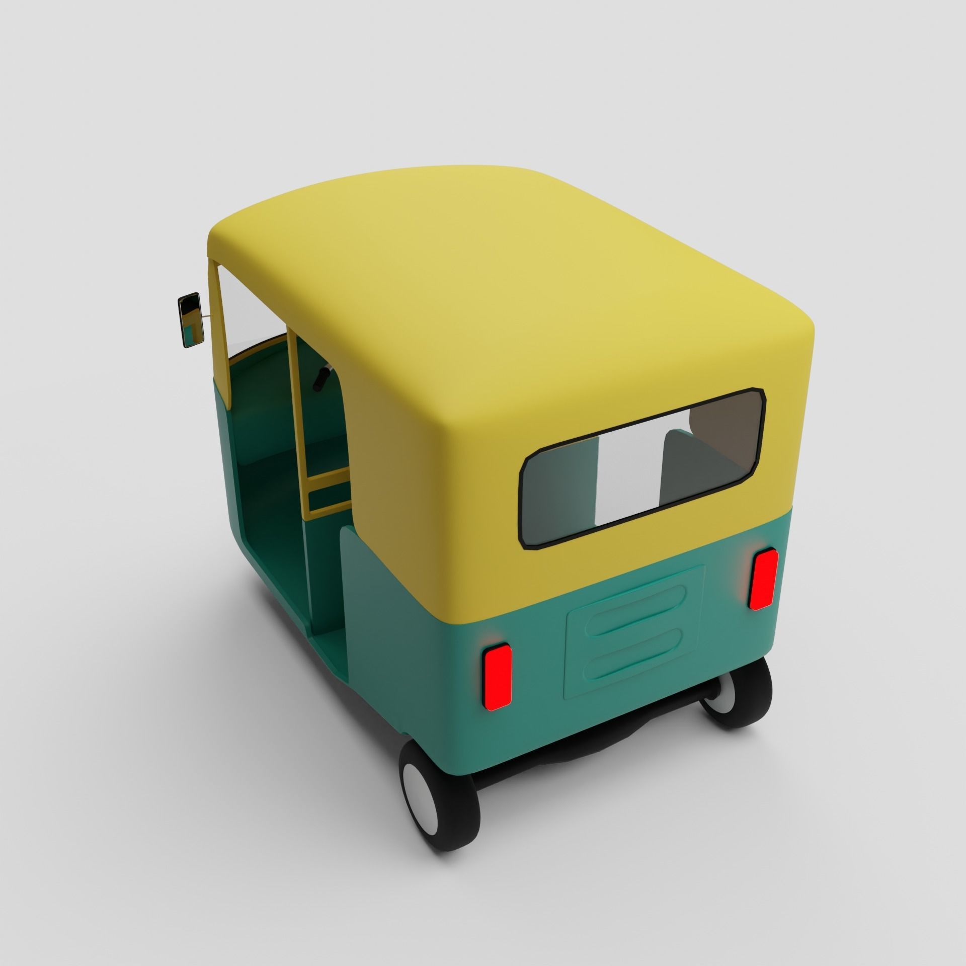 Tuk Tuk or Indian Style Auto Rickshaw Uber Themed 3d Model 3D model ...