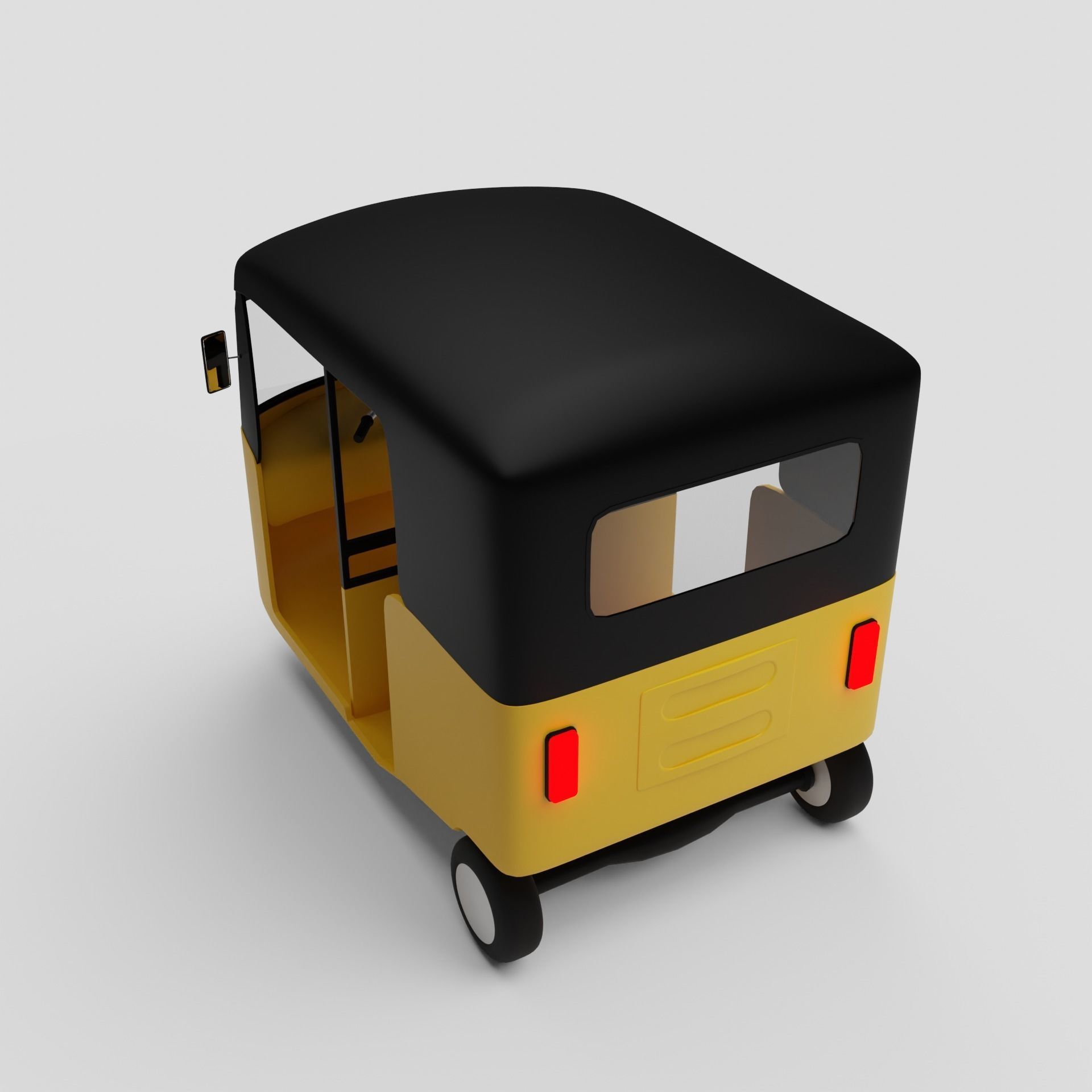 Tuk Tuk or Indian Style Auto Rickshaw Uber Themed 3d Model 3D model ...