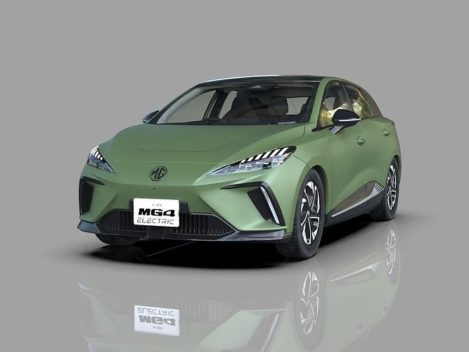 MG MG4 EV 2022 HQ interior 3D model | CGTrader