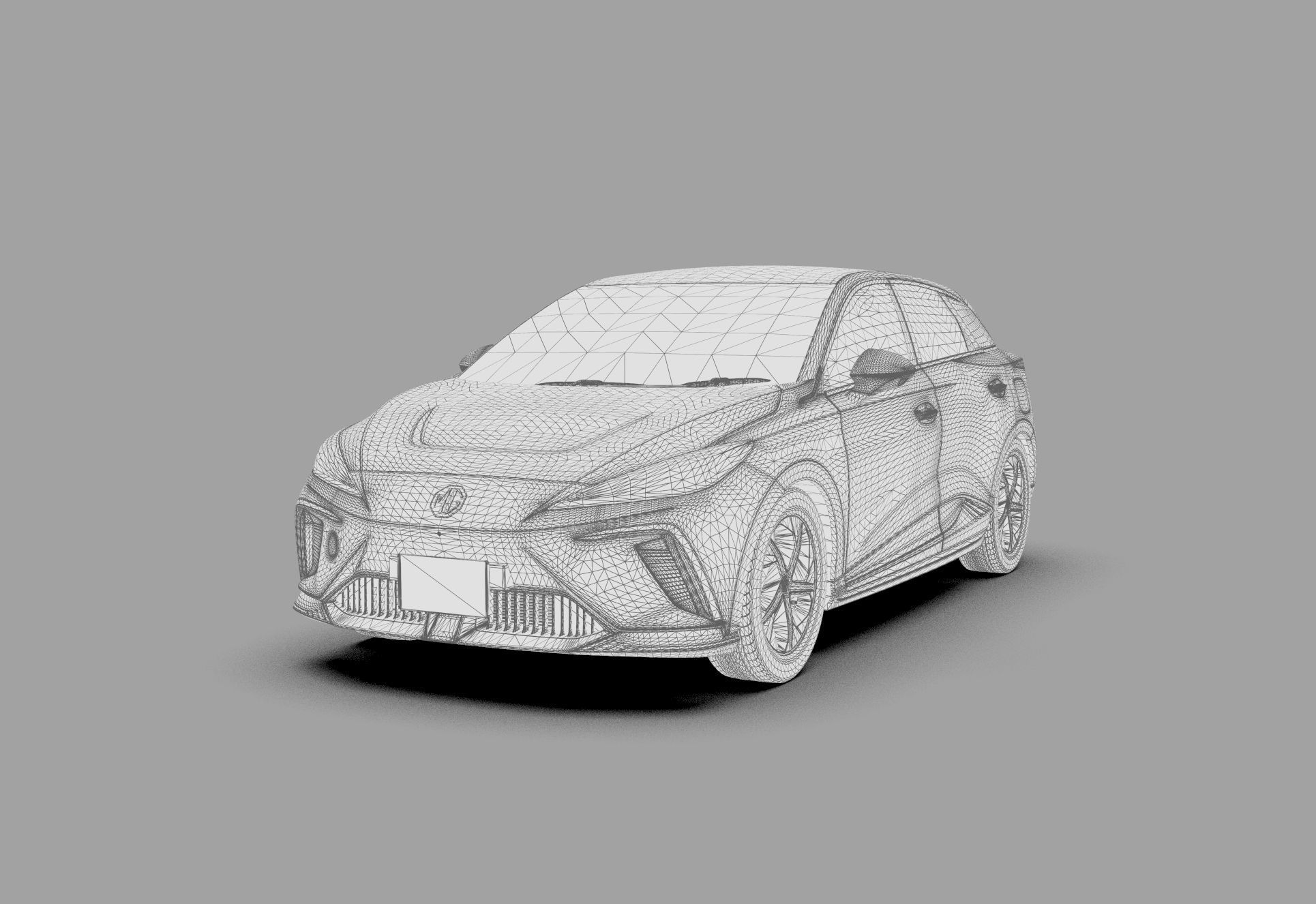 MG MG4 EV 2022 HQ interior 3D model | CGTrader