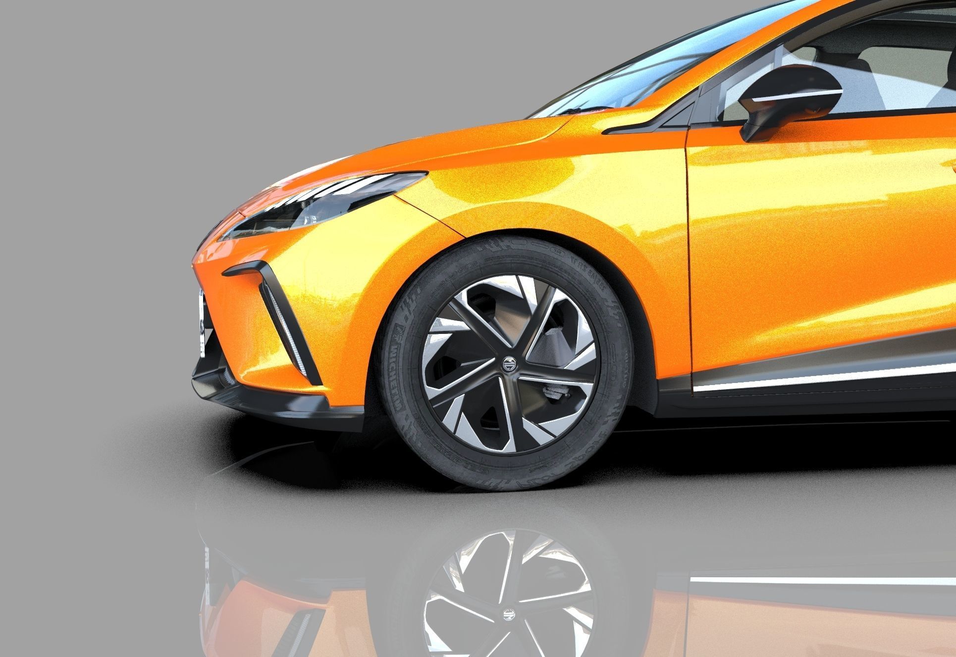 MG MG4 EV 2022 HQ interior 3D model | CGTrader