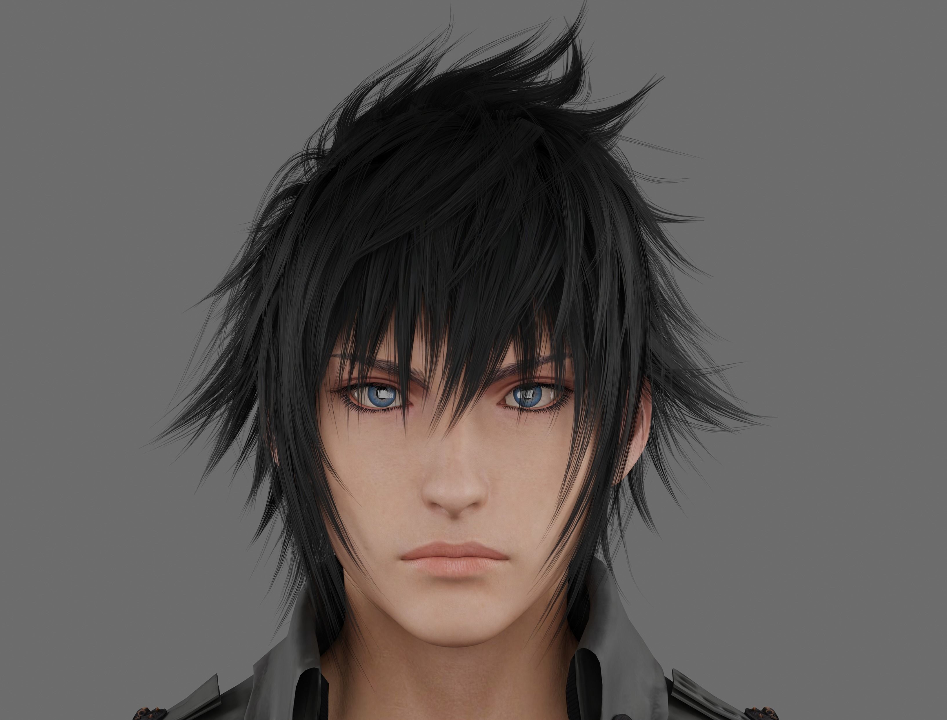 Noctis Lucis Caelum Final Fantasy 3D model Fully Rigged 3D model rigged ...