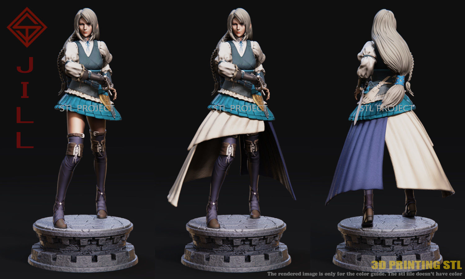 Jill Warrick 3D model 3D printable | CGTrader