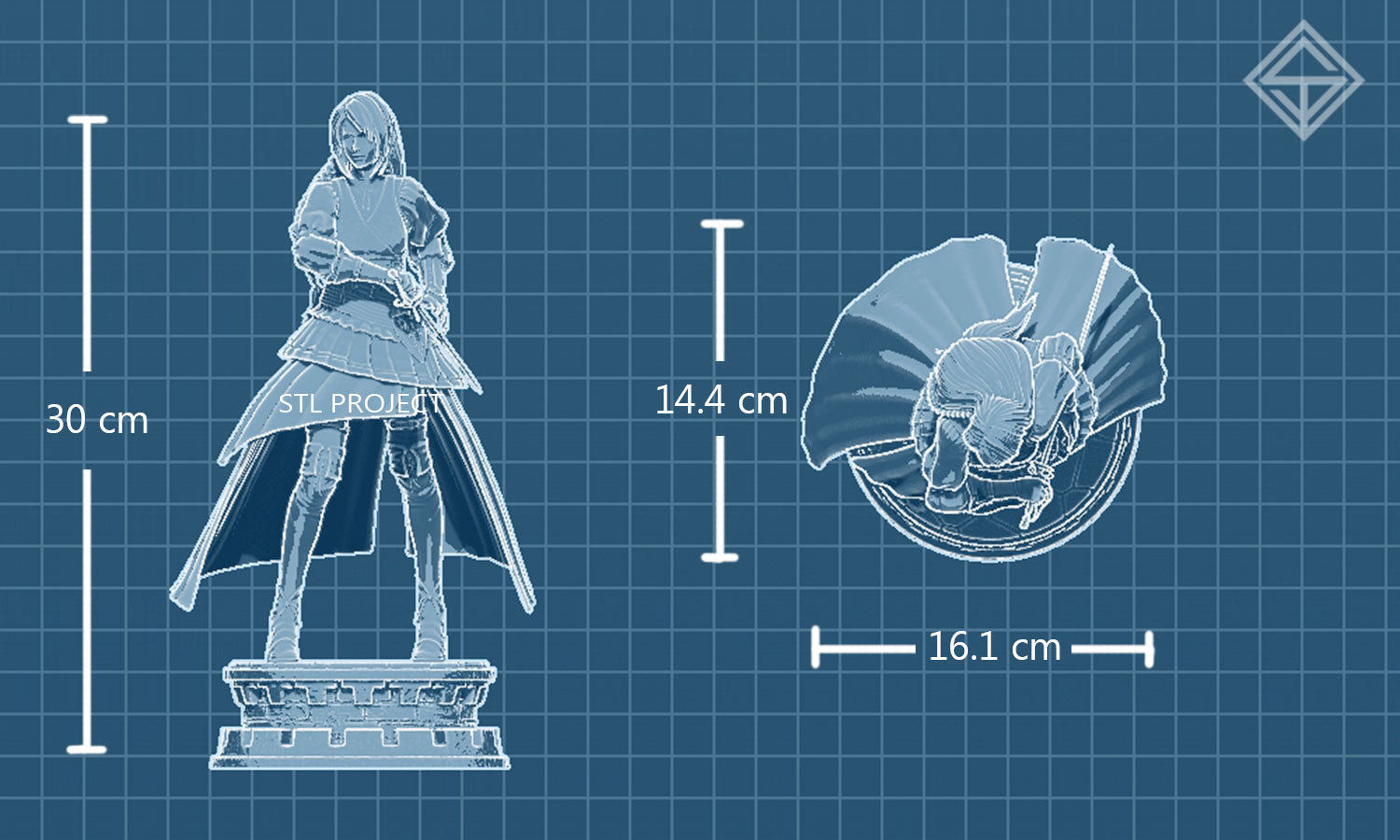 Jill Warrick 3D model 3D printable | CGTrader