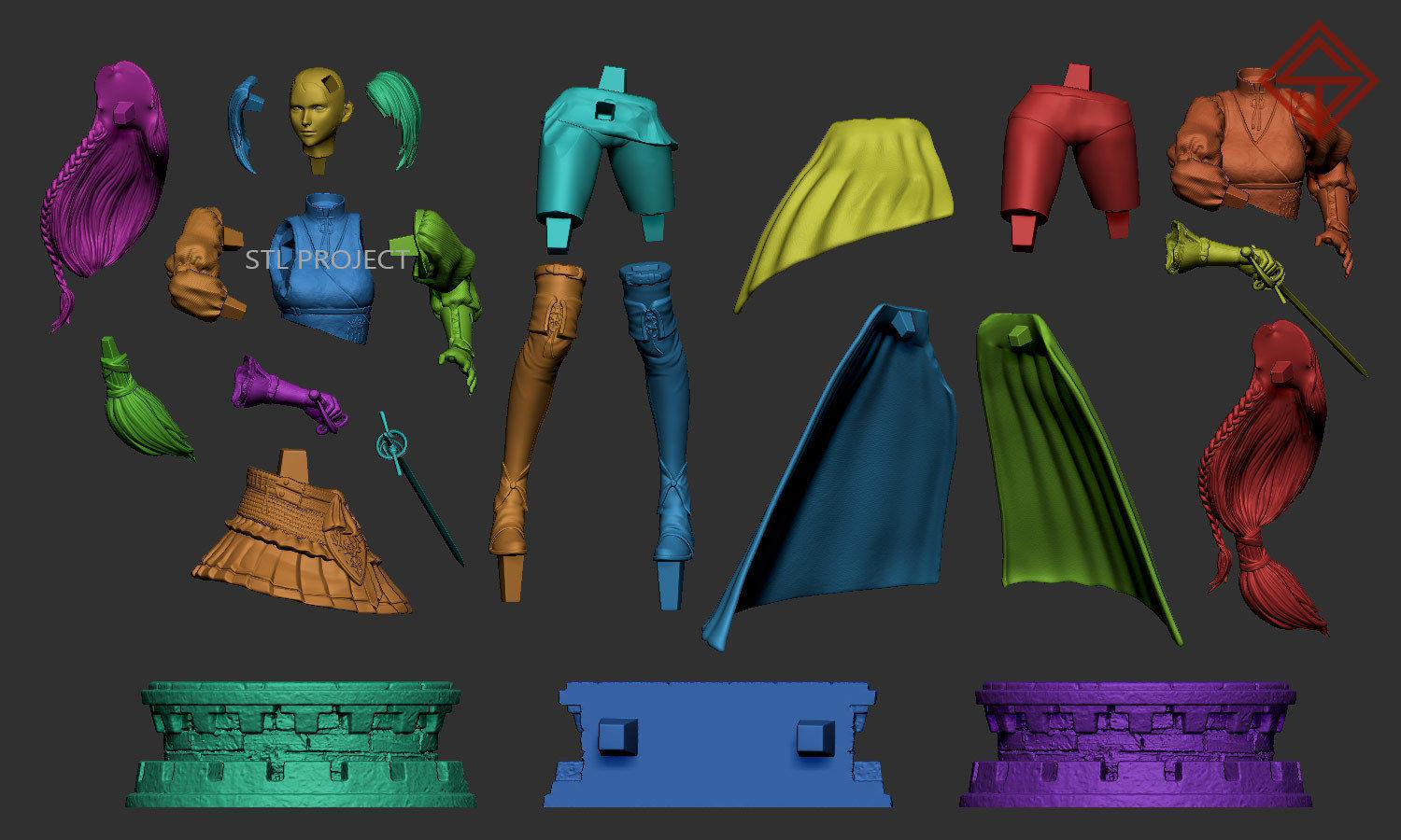 Jill Warrick 3D model 3D printable | CGTrader