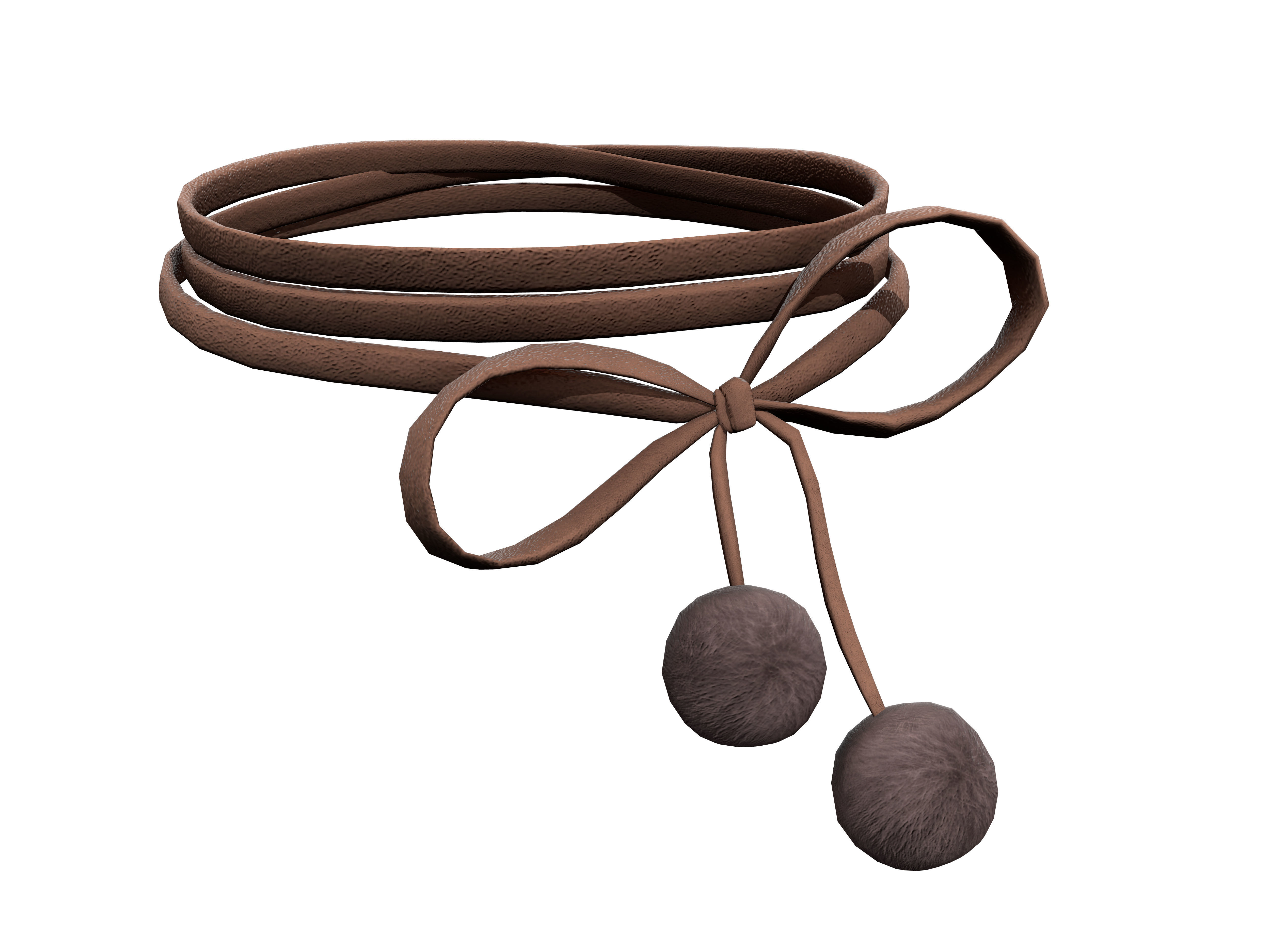 3D model Pom Pom Choker VR / AR / low-poly | CGTrader