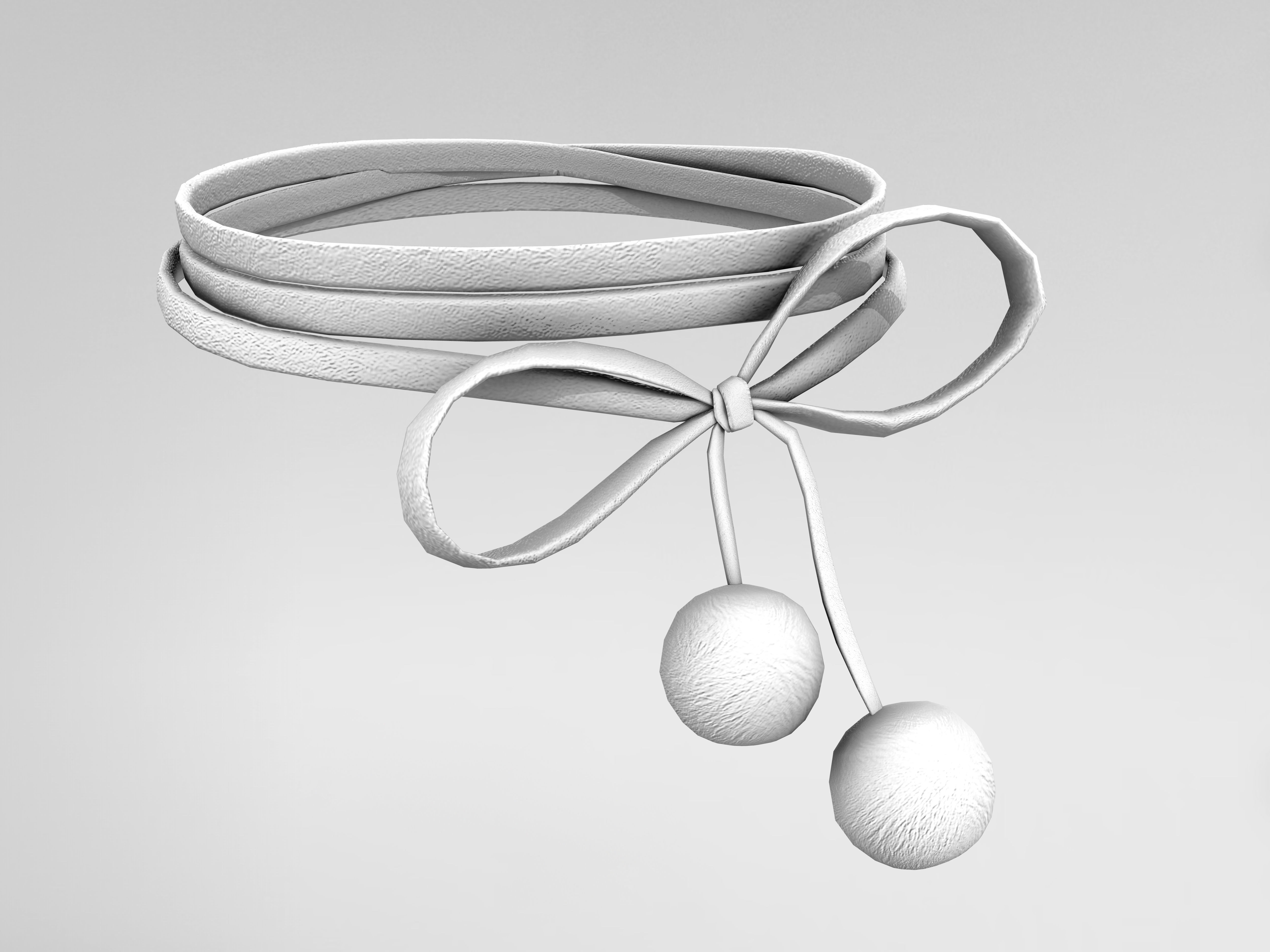 3D model Pom Pom Choker VR / AR / low-poly | CGTrader