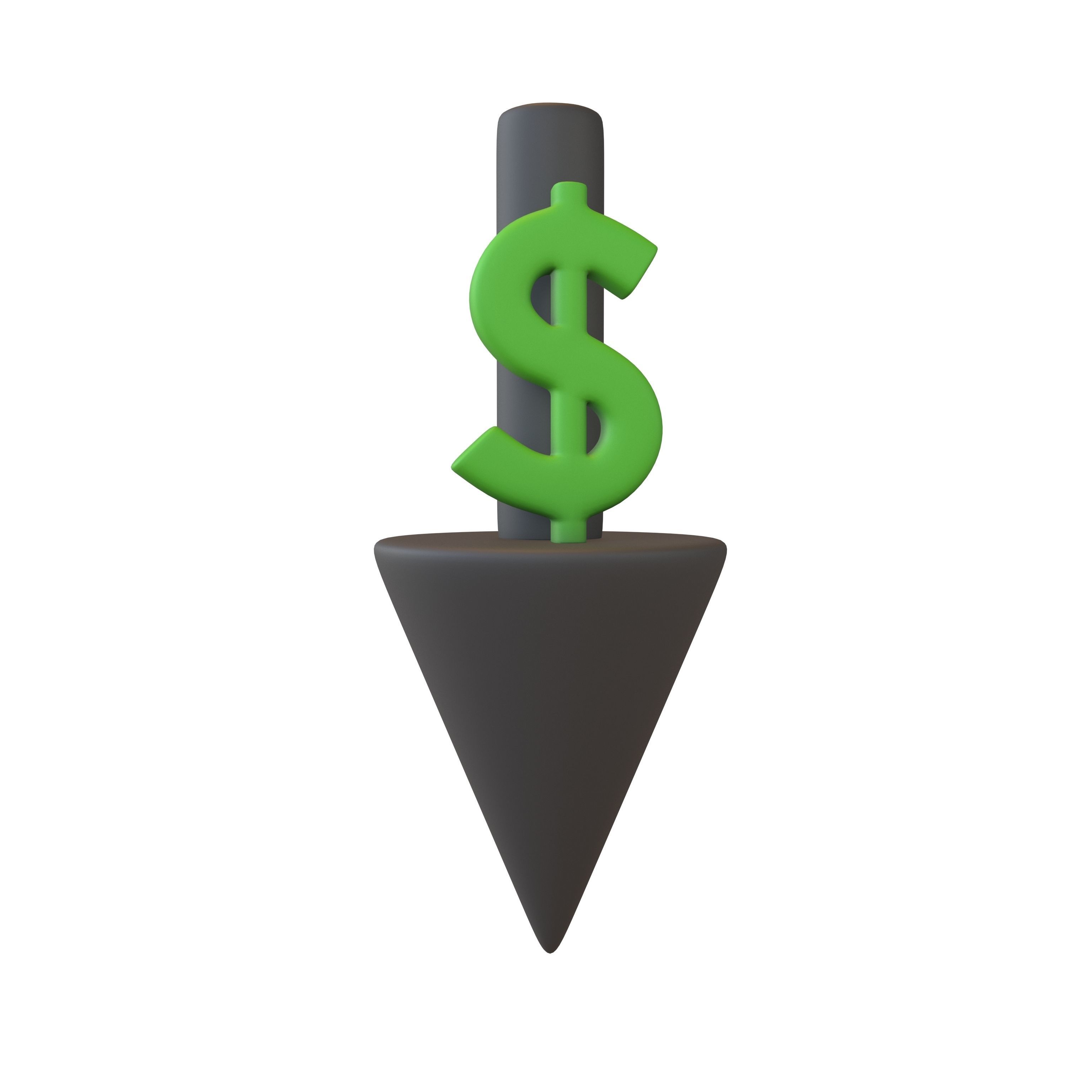 3D model Price Down Symbol V2 002 VR / AR / low-poly | CGTrader