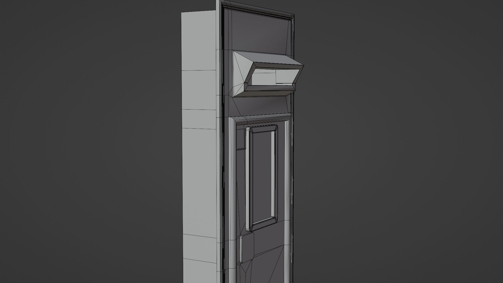 3D model Red post office box VR / AR / low-poly | CGTrader