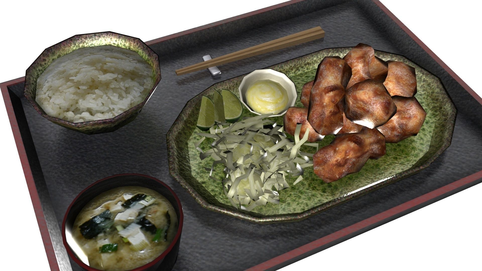 Japanese Fried Chicken 3D model | CGTrader