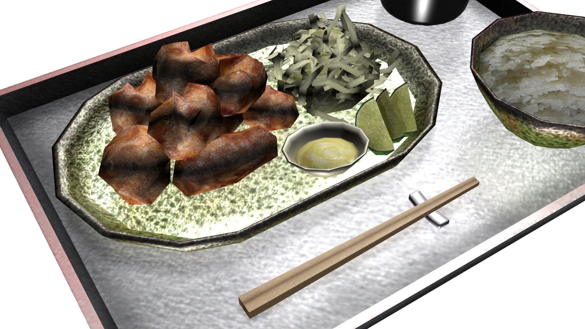 Japanese Fried Chicken 3D model | CGTrader